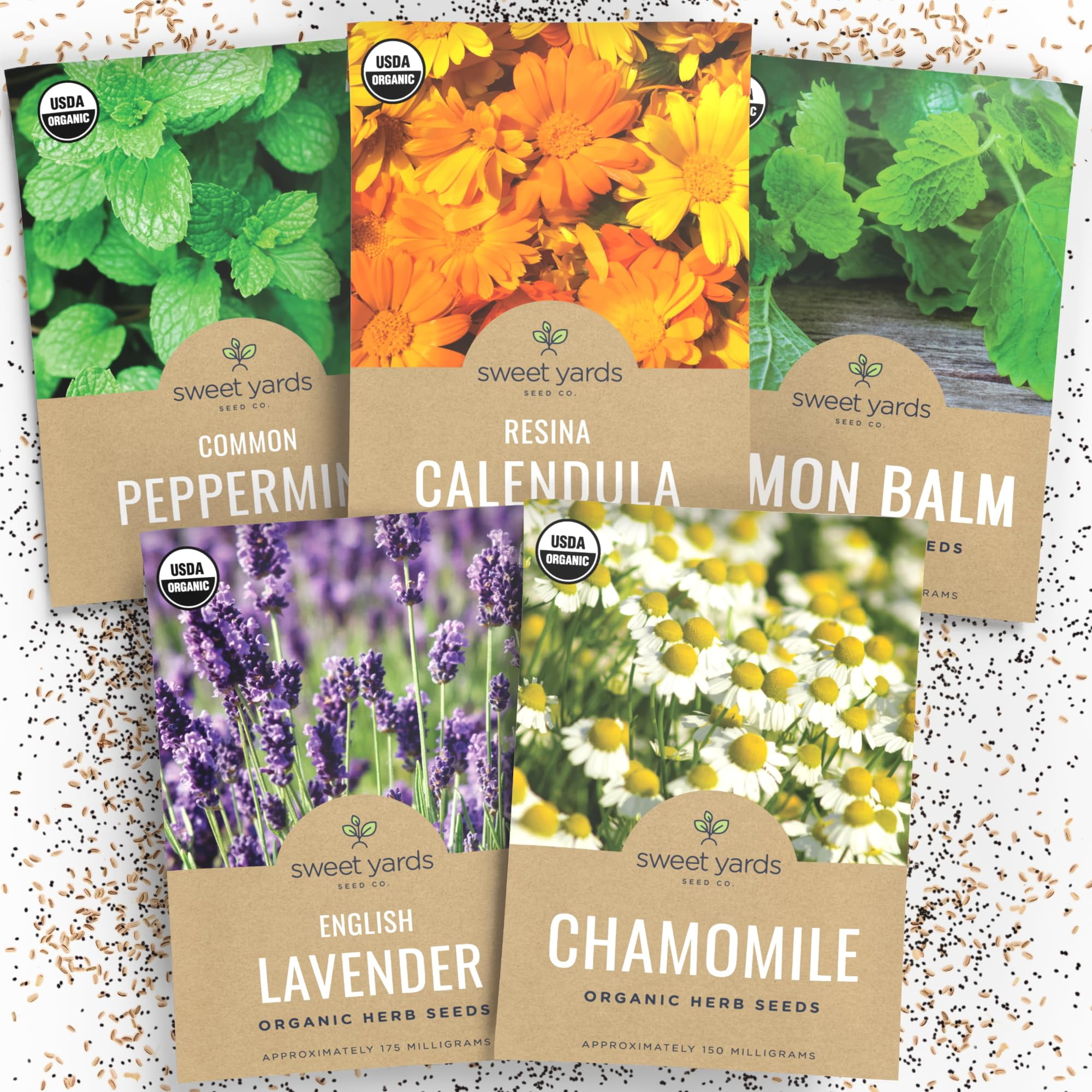 Organic Herbal Tea Seeds Variety Pack - MHD15 Individual Packs - 2025 ...