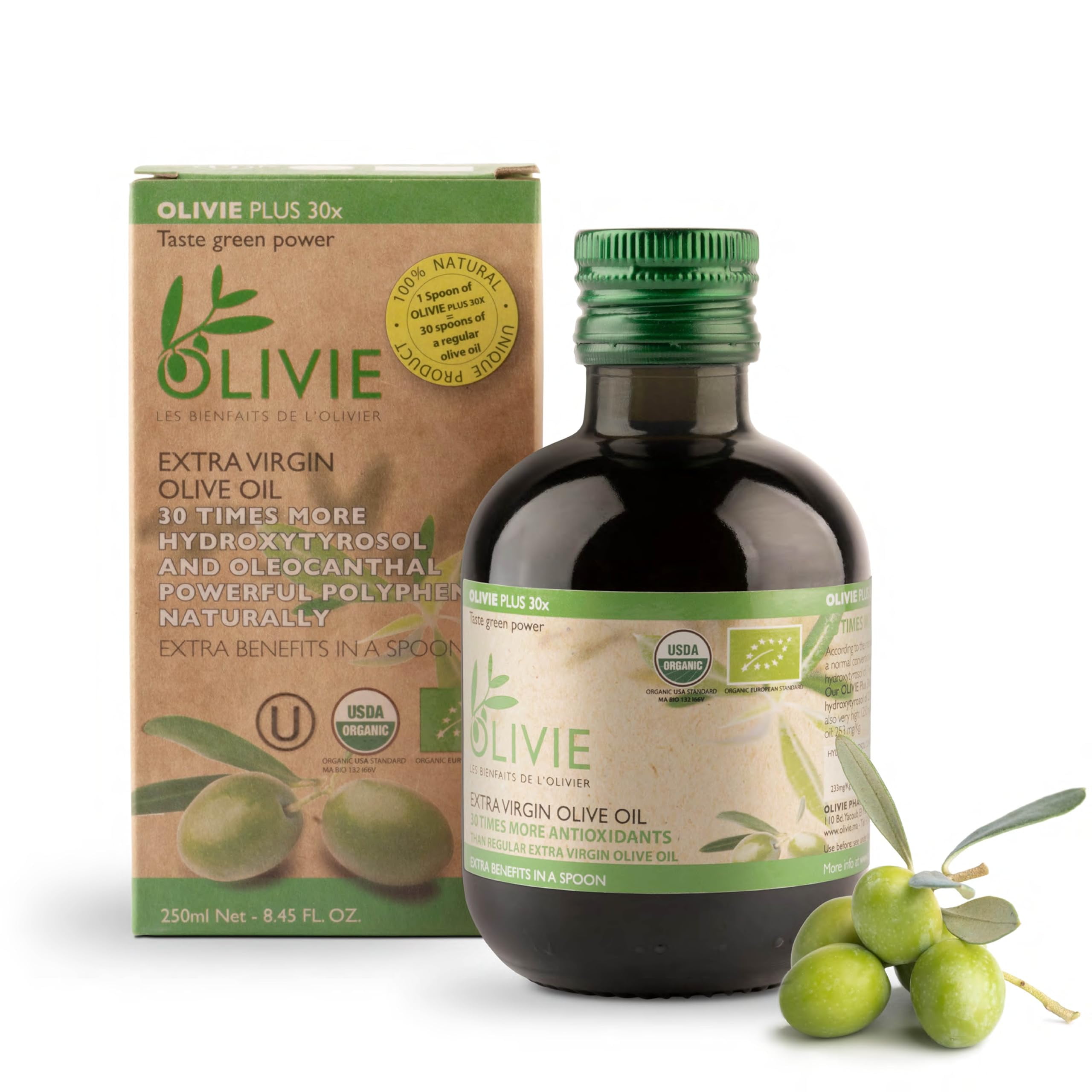 Organic High Polyphenol Rich OKA4 Extra Virgin Olive Oil OLIVIE PLUS ...