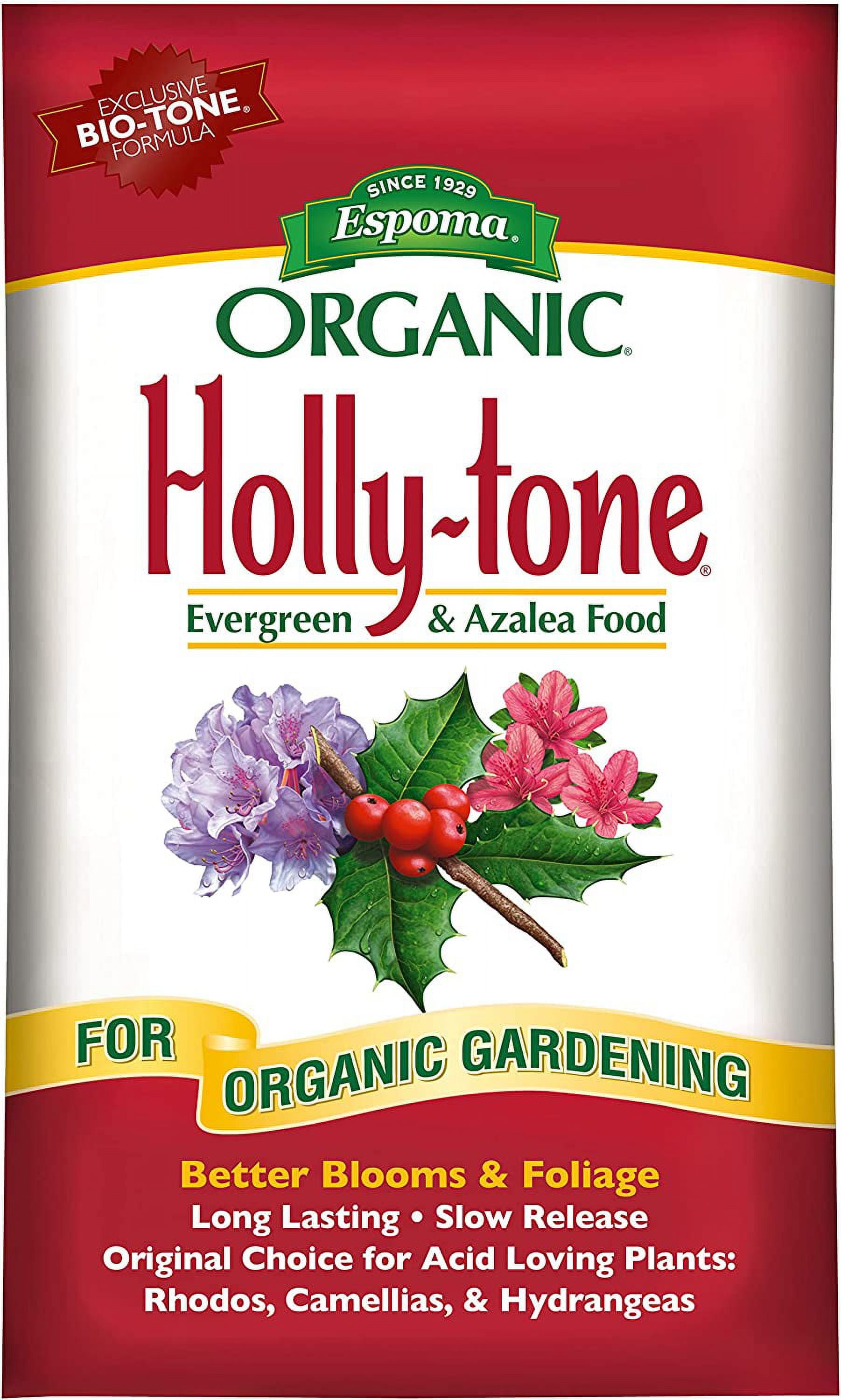 Organic Holly-Tone 4-3-4 Natural & Organic Evergreen & Azalea Plant ...