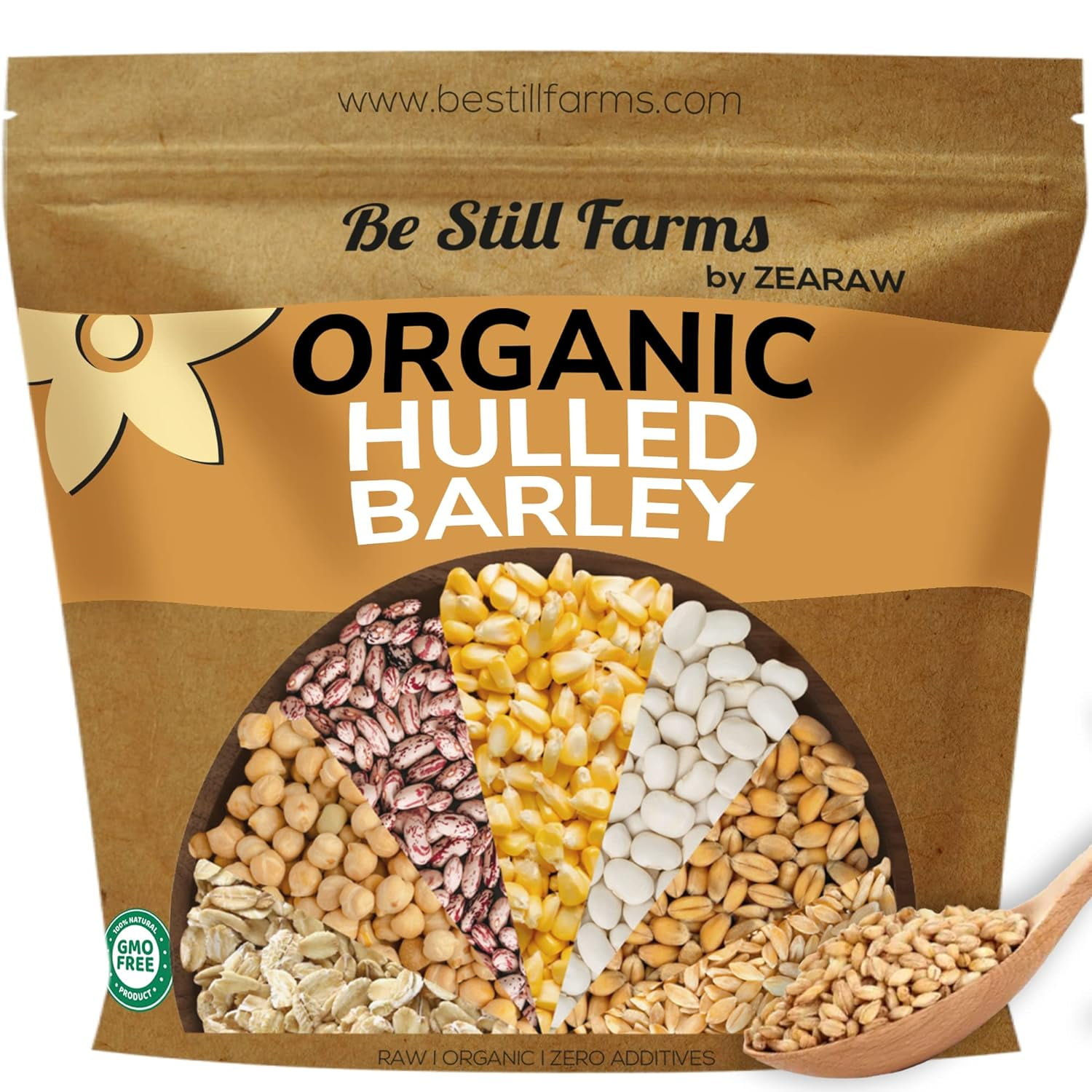 Organic Hulled Barley Grain (4.8Lb) - Whole Barley Groat Seed Bulk ...
