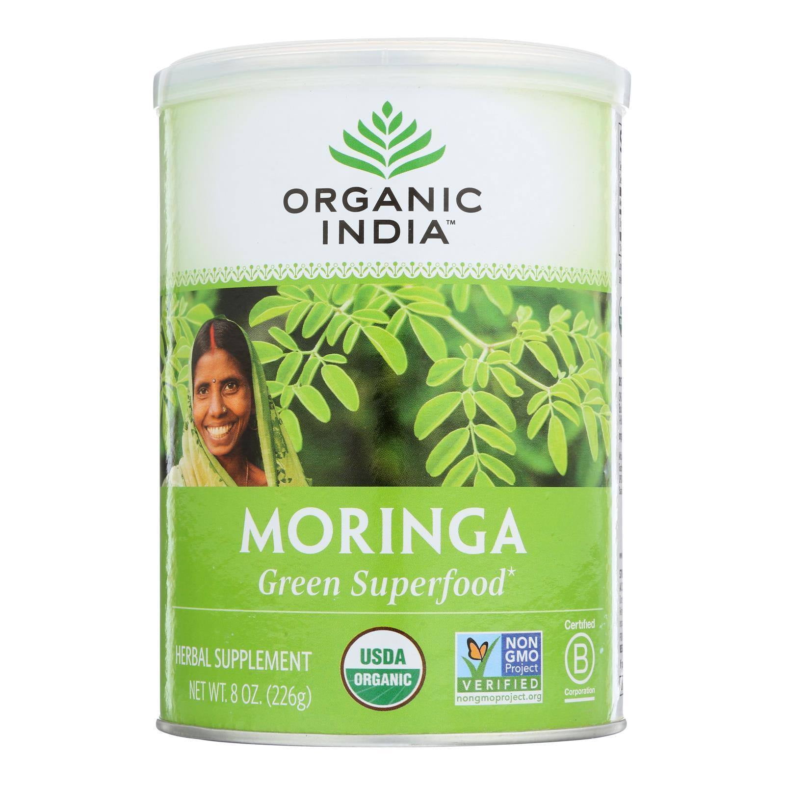 Organic India Moringa Leaf Powder - Superfood Nutrition, 8 oz - Walmart.com