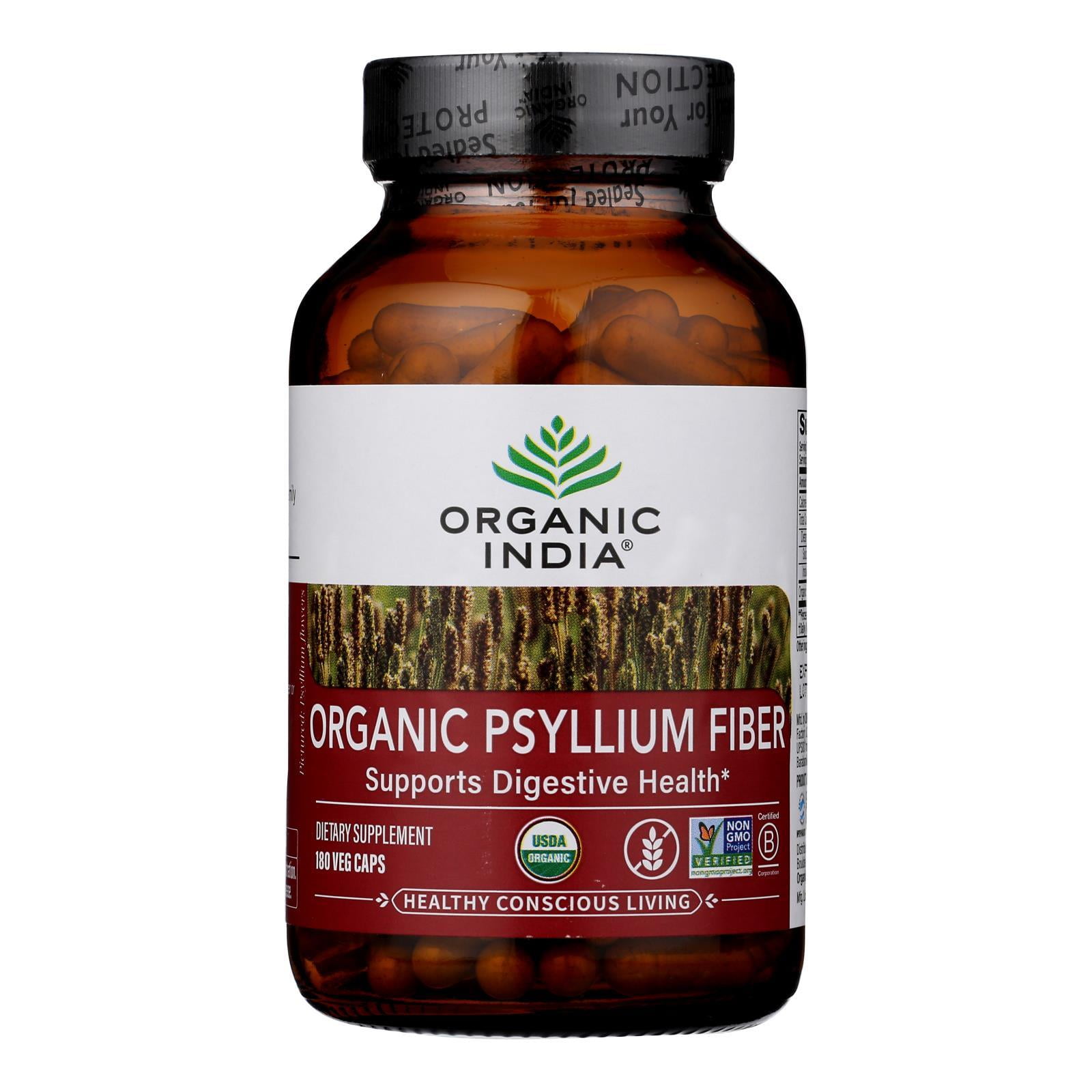 Organic India - Psyllium Organic Fiber - 1 Each -180 VCAP - Walmart.com