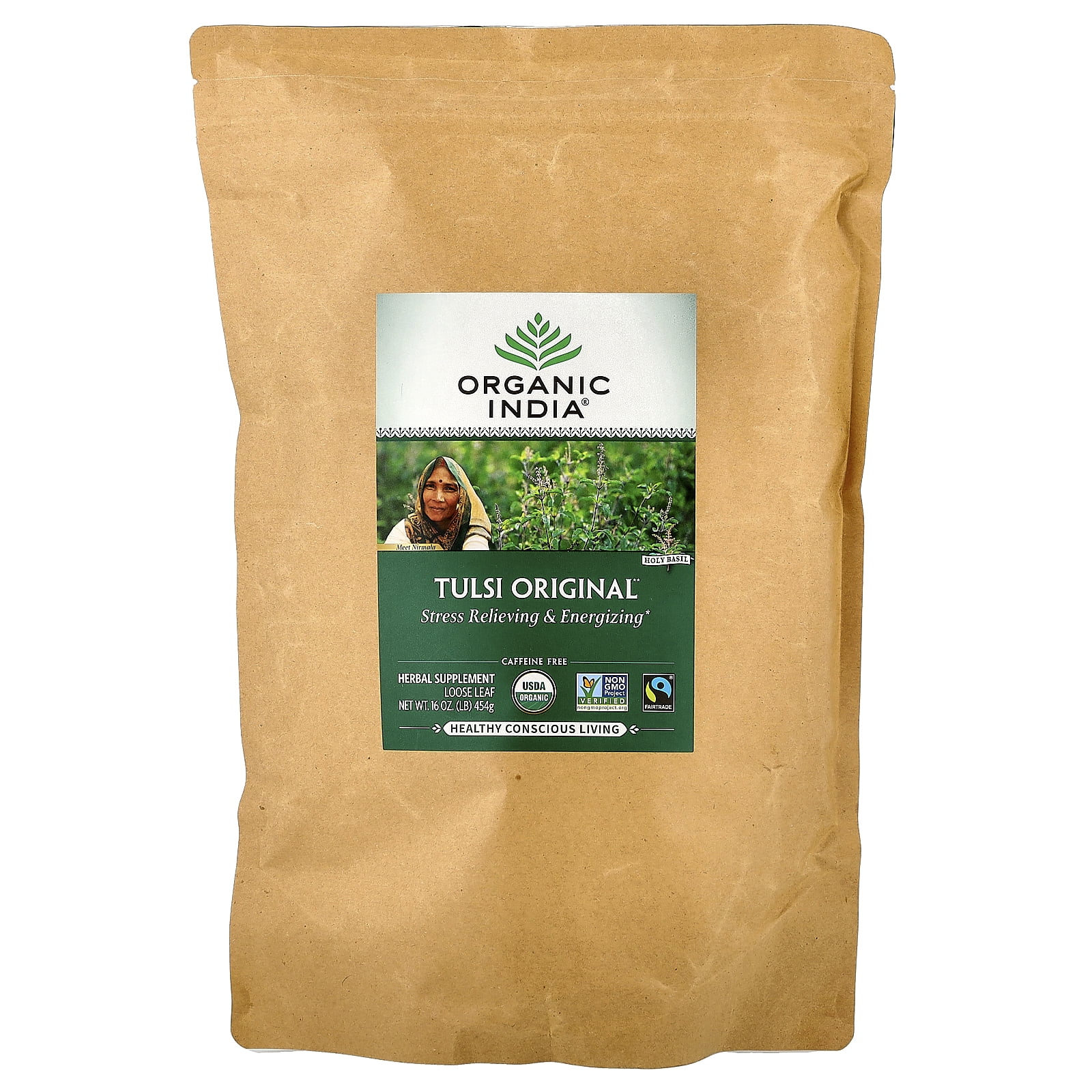 ORGANIC INDIA Natural Tulsi Original Tea - Stress Relieving ...