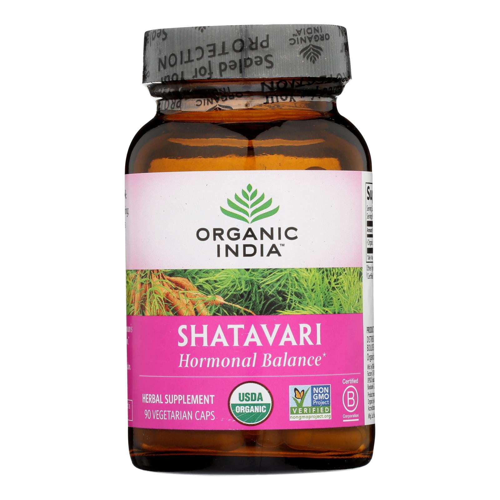 Organic India Usa Whole Herb Supplement, Shatavari - 1 Each - 90 Vcap ...