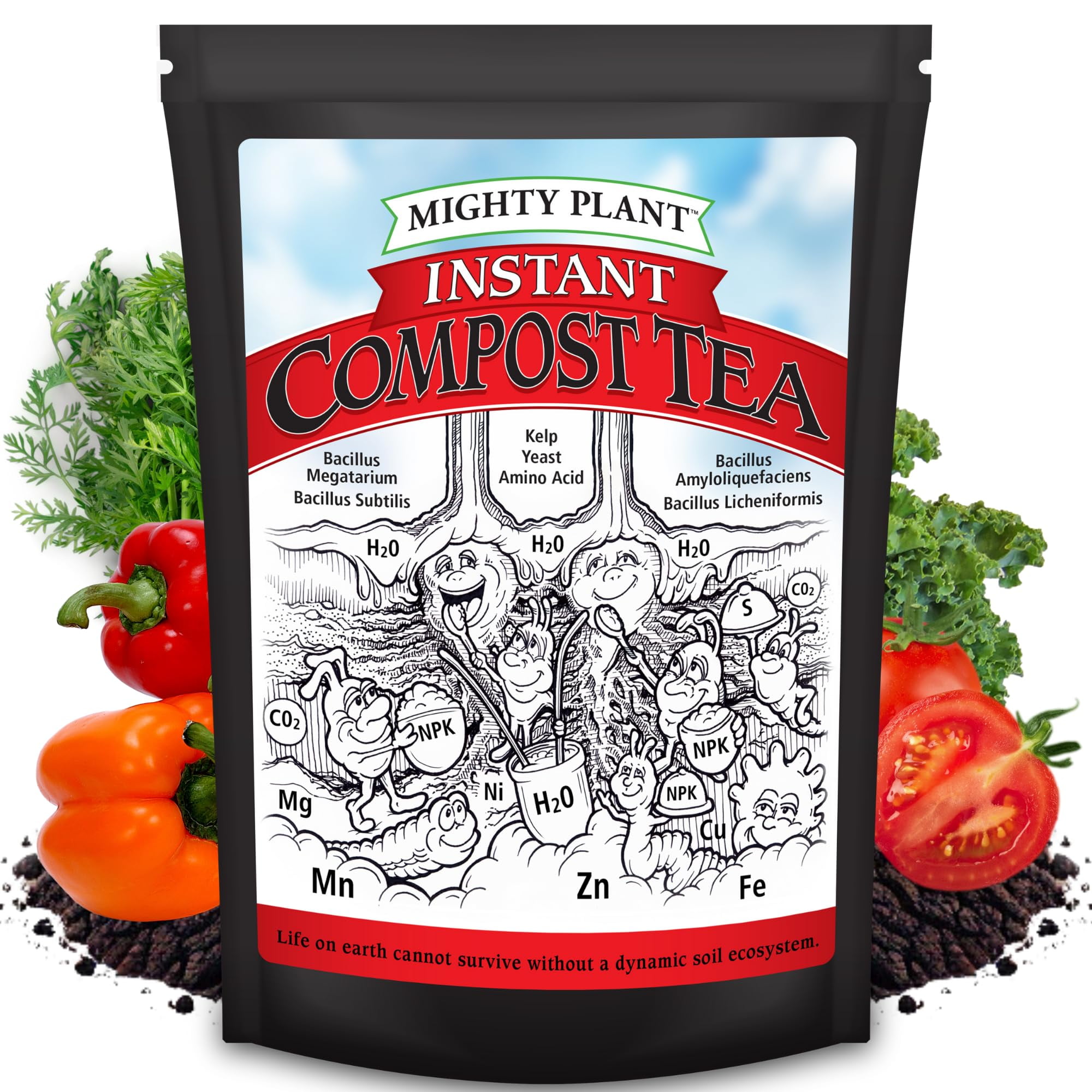 Organic Instant Compost TWE5 Tea (5 oz) - Probiotic Plant Food & Yield ...