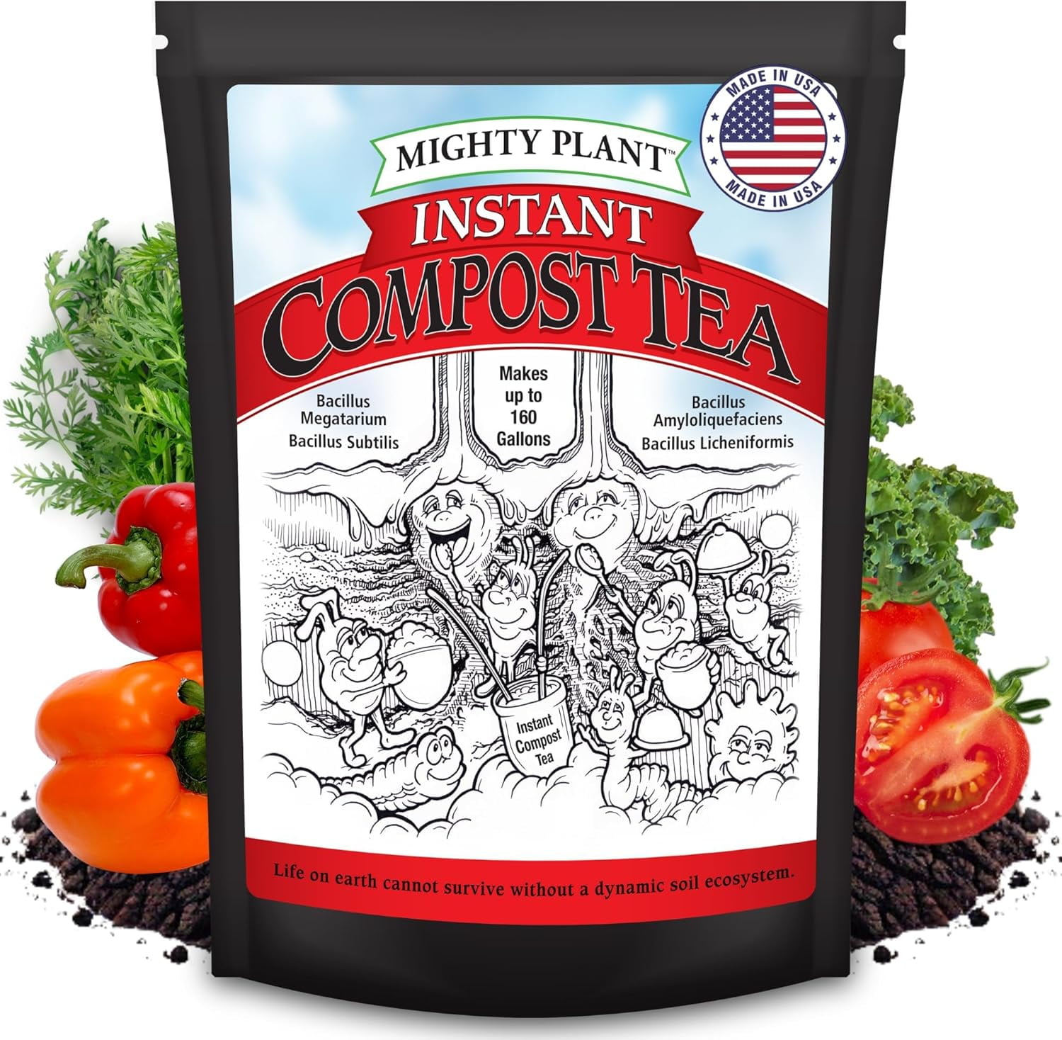 Organic Instant Compost Tea (5 oz) – Probiotic Plant Food & Yield ...