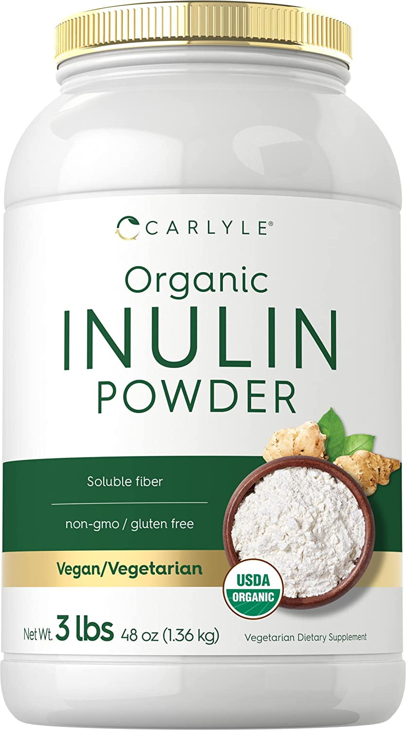 Organic Inulin Powder 48oz | Vegan Fiber Supplement | by Carlyle ...