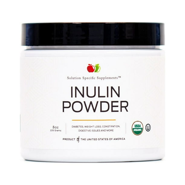 Organic Inulin Powder Fiber Supplement - Jerusalem Artichoke Prebiotic ...