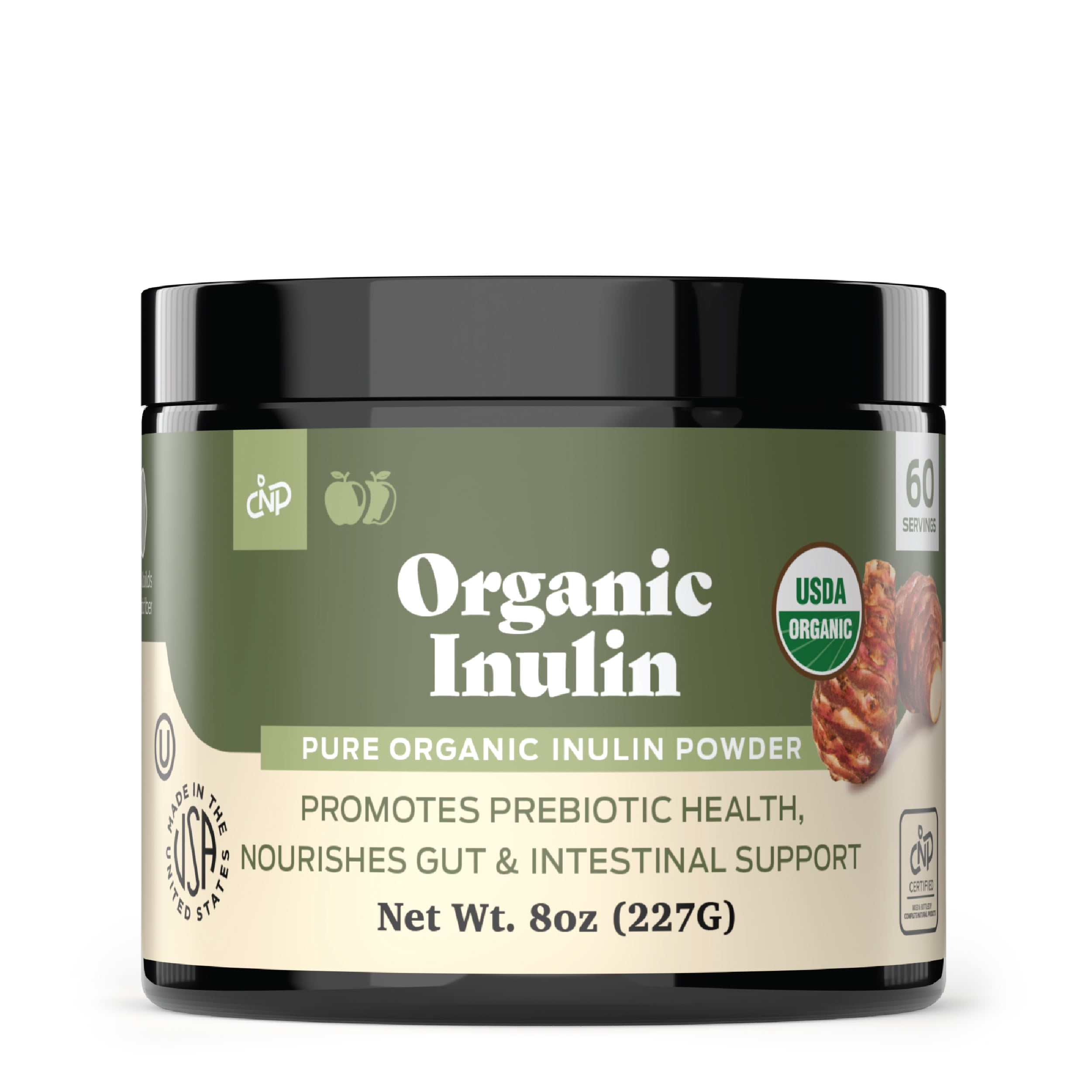 Organic Inulin Powder Fiber Supplement - Jerusalem Artichoke Prebiotic ...
