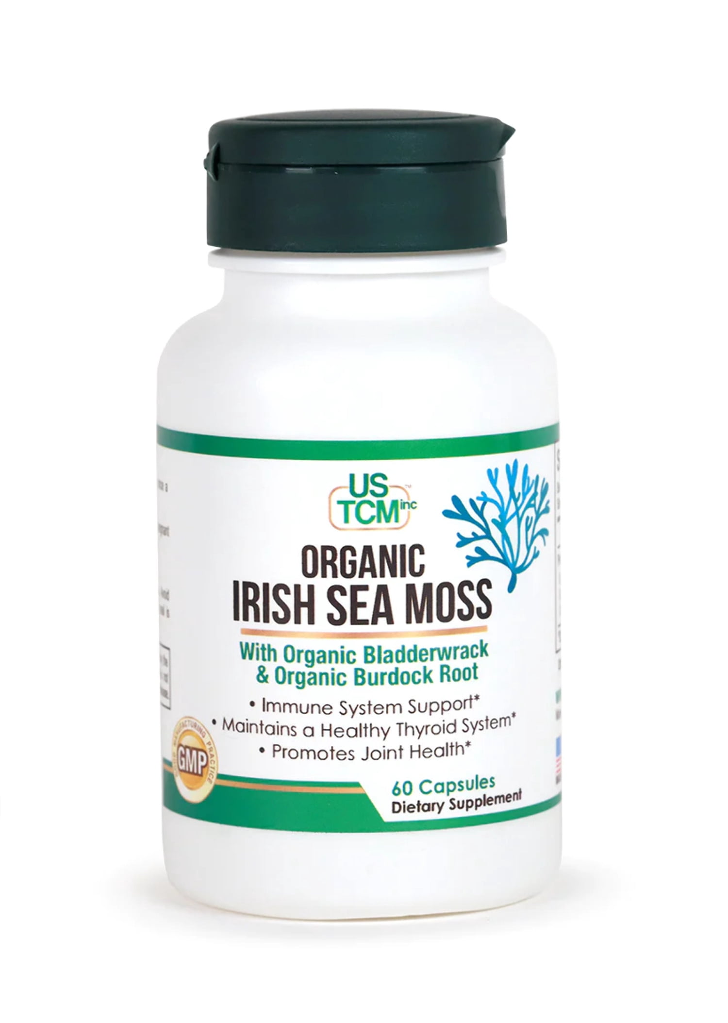 Organic Irish Sea Moss Capsule - Healthy Thyroid System - Walmart.com