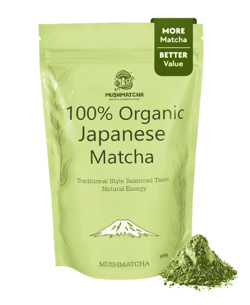 MushMatcha Traditional Ceremonial Matcha Powder Organic Japanese ...