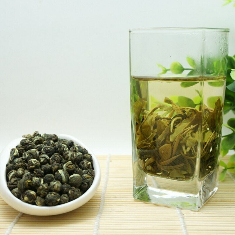 Organic Jasmine Green Tea Dragon Ball Tea Chinese Loose Leaf 100g/3.5oz ...