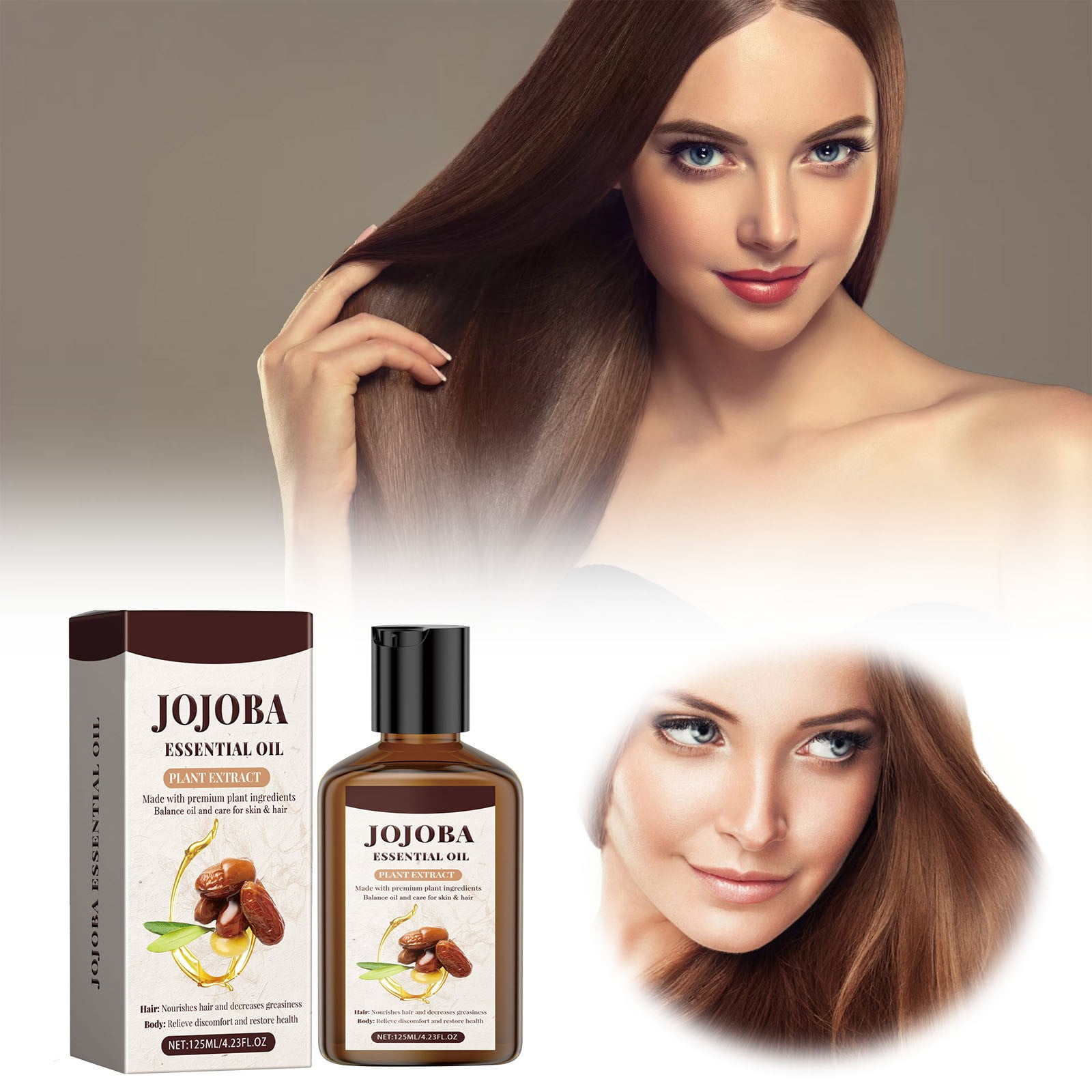 Organic Jojoba Oil, 100% Pure | Moisturizing for Face, Hair, Skin & Nails | Natural Cold Pressed ...