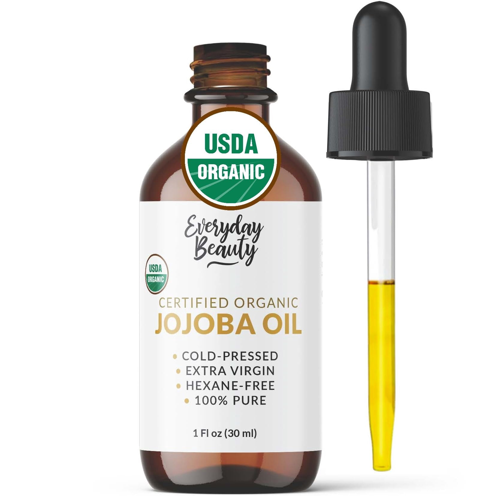 Organic Jojoba Oil | DMF15 100% Pure, Cold-Pressed, Unrefined | USDA ...