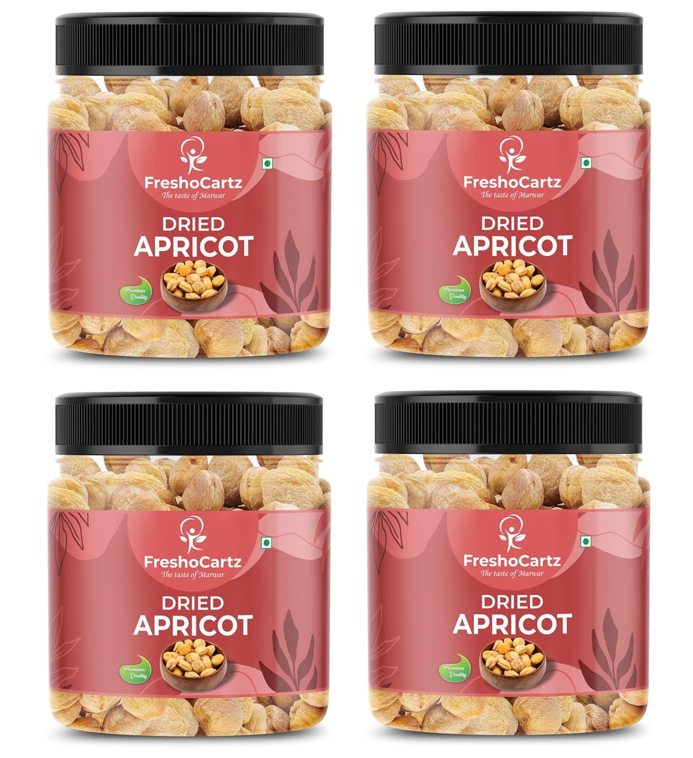 Organic Jumbo Dried Apricots By FreshoCartz 1kg, (250gm * 4) | Good ...