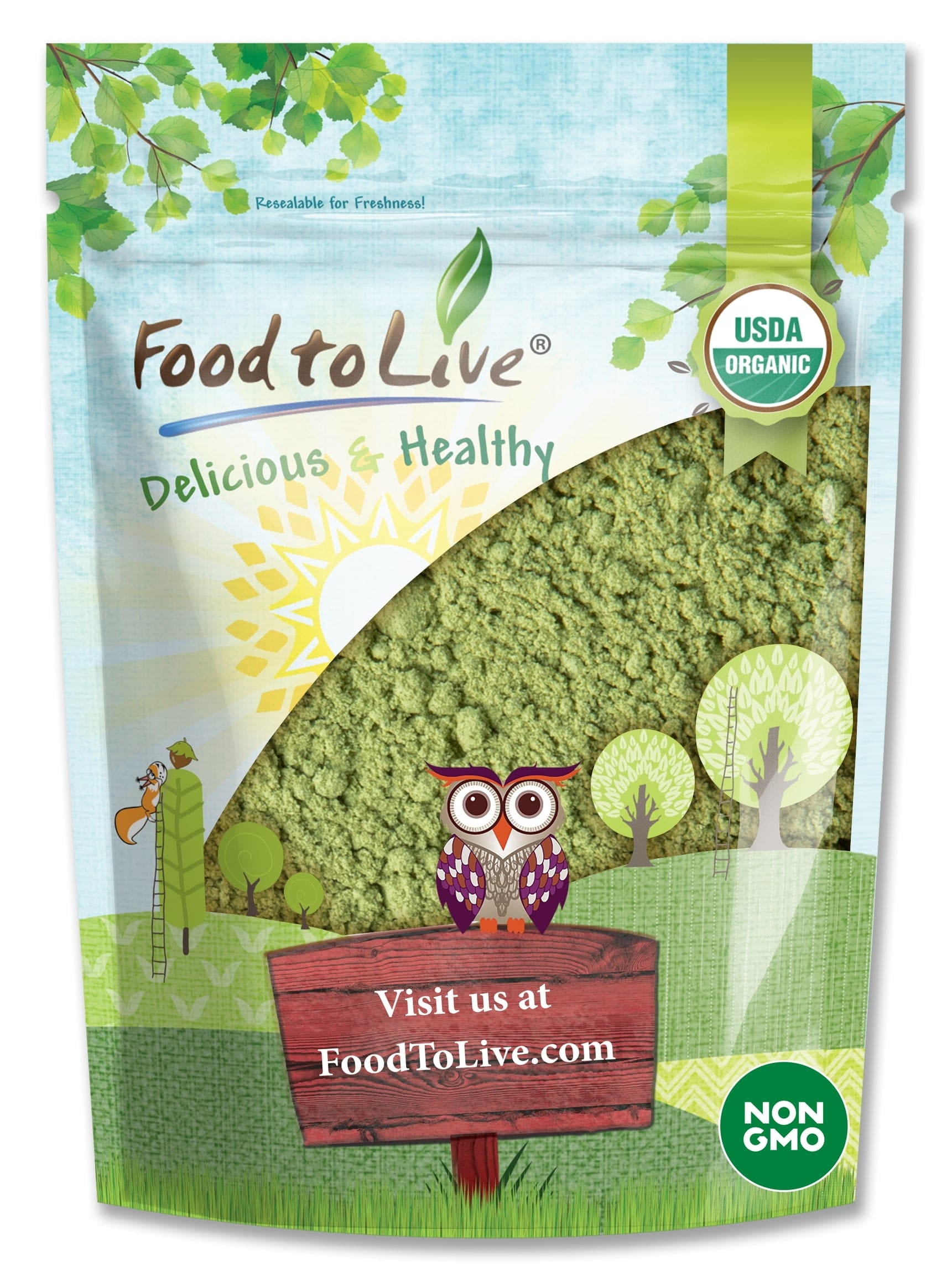 Food to Live Organic Kale Powder for Smoothies, 1 Pound — Non-GMO, Kosher, Raw, Vegan - Walmart.com