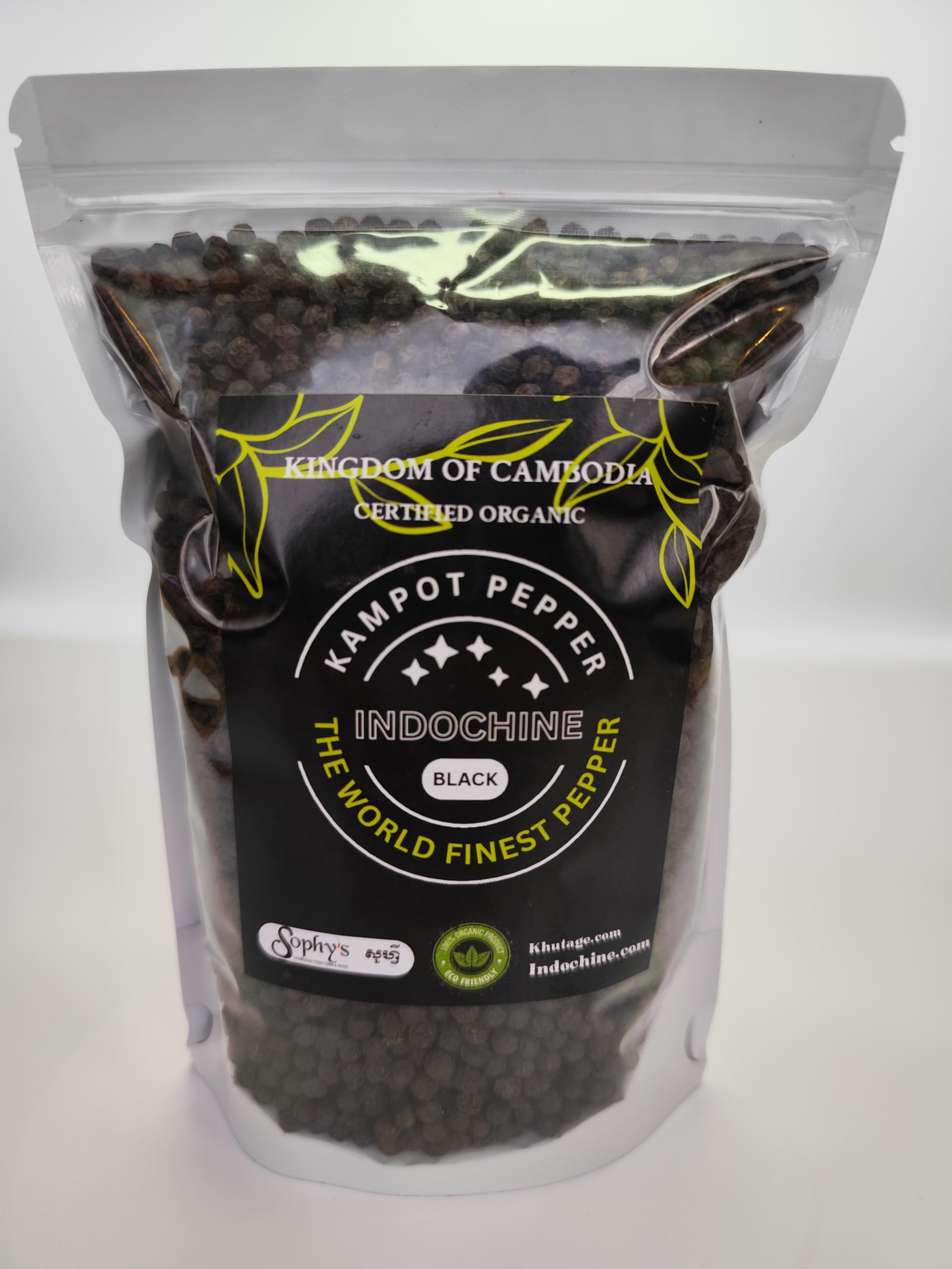 Organic Kampot Pepper Rare MFF30 Cambodian Peppercorns Black 4 Ounce - Walmart.com