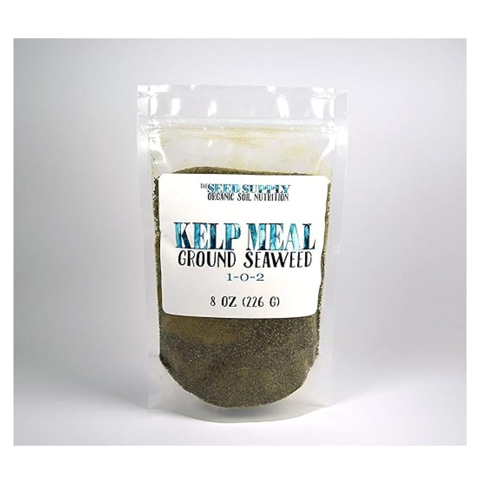 Organic Kelp Meal Fertilizer 8oz - 1-0-2 NPK - Norwegian Seaweed for ...