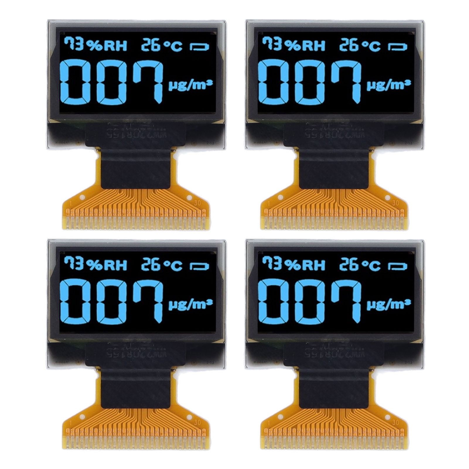 Organic LED LCD Display Module, 0.96in 128x64 Resolution Clear Blue ...