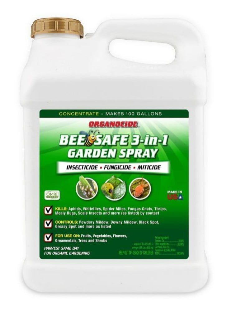 Organic Labs 100-041 Organocide Bee Safe 3-in-1 Garden Spray 2.5 gal ...