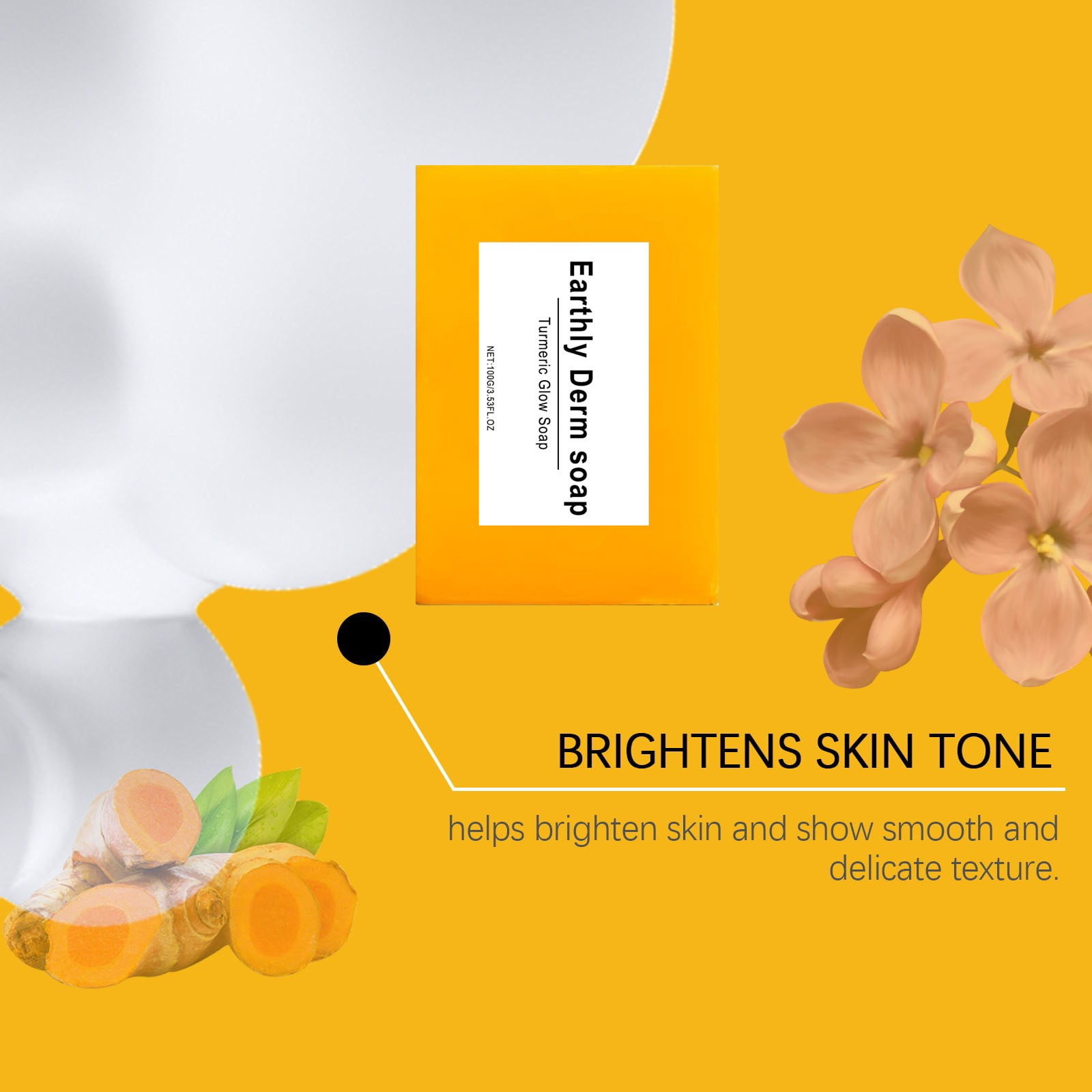 Organic Lemon Turmeric Soap Tablets,Body Shower Soap Bar For Firming ...