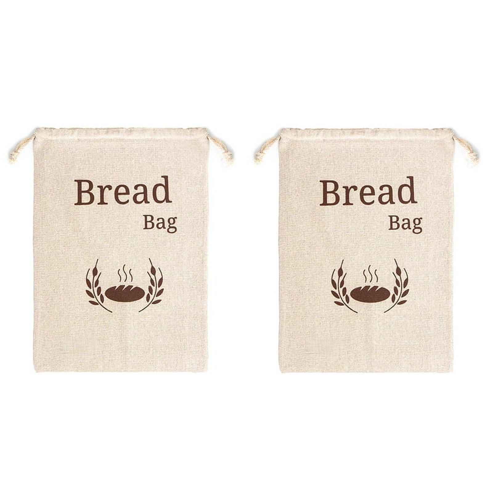 Organic Linen Bread Bag Reusable Bread Bags Food Storage Bag Bread ...