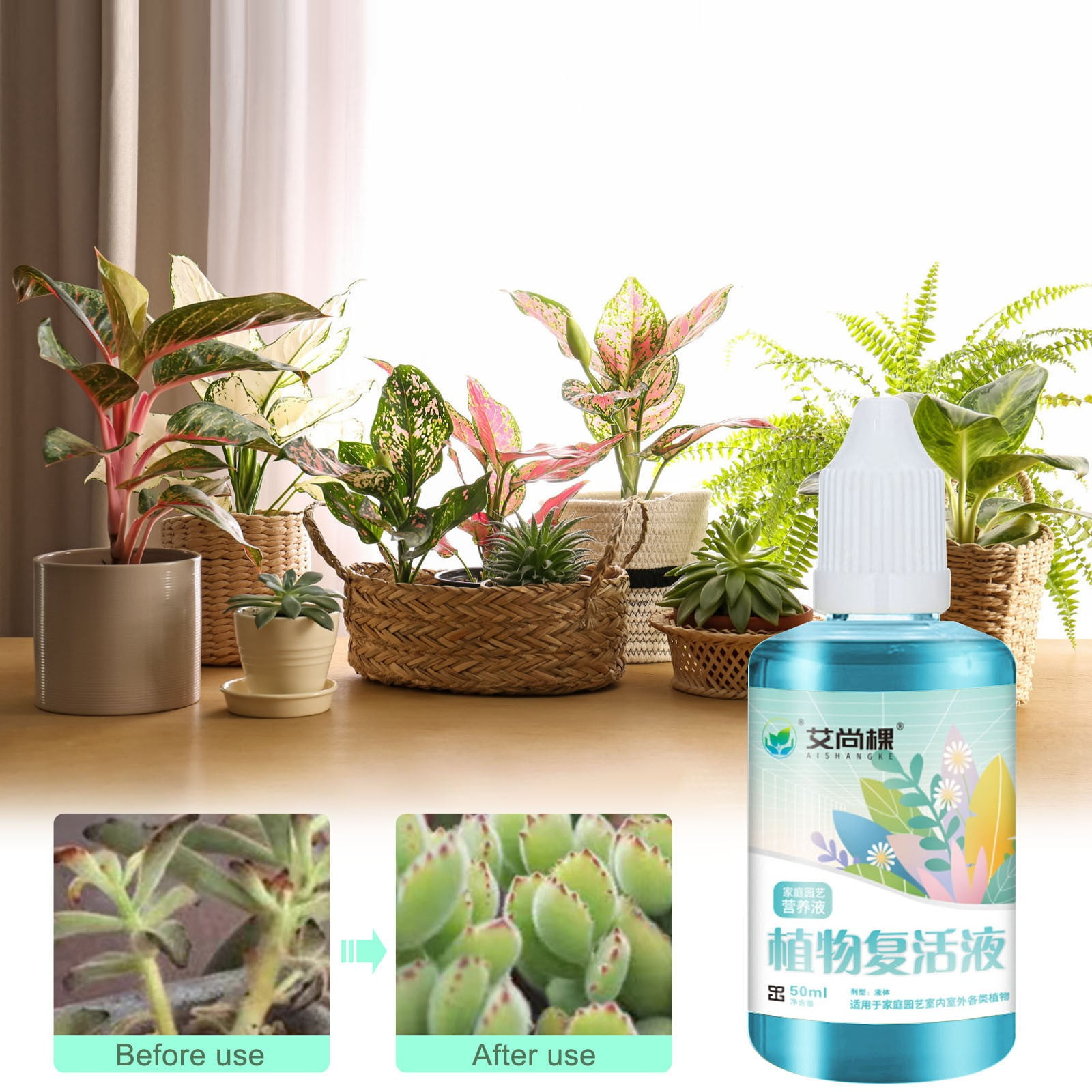 Organic Liquid Plant Food for Indoor Houseplants – All Purpose Fertilizer for Potted Plants ...