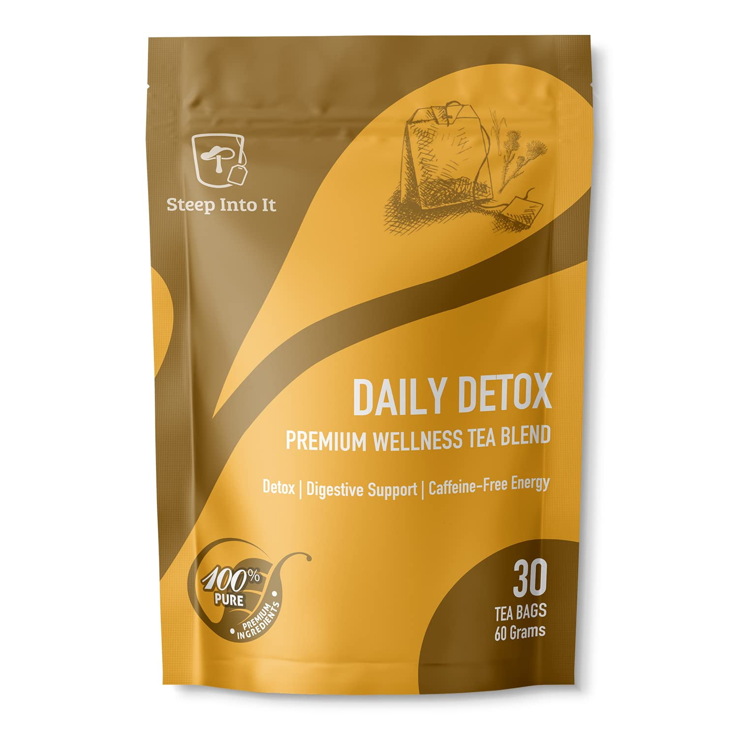 Organic Liver Detox Tea - Caffeine Free Skinny Tea - Herbal Slimming ...