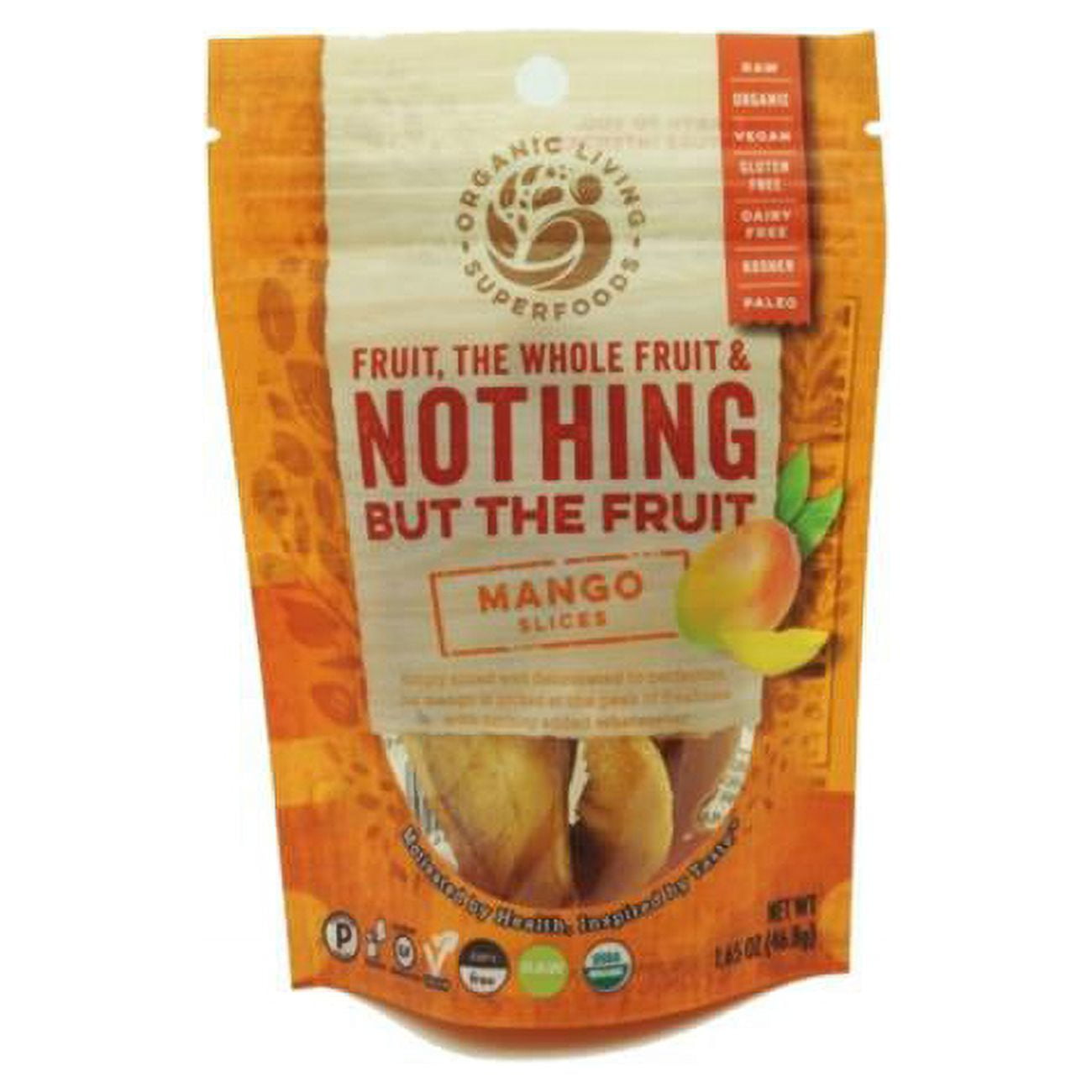 Organic Living Superfoods Raw Dried Mango Slices - Pack of 6 - Walmart.com