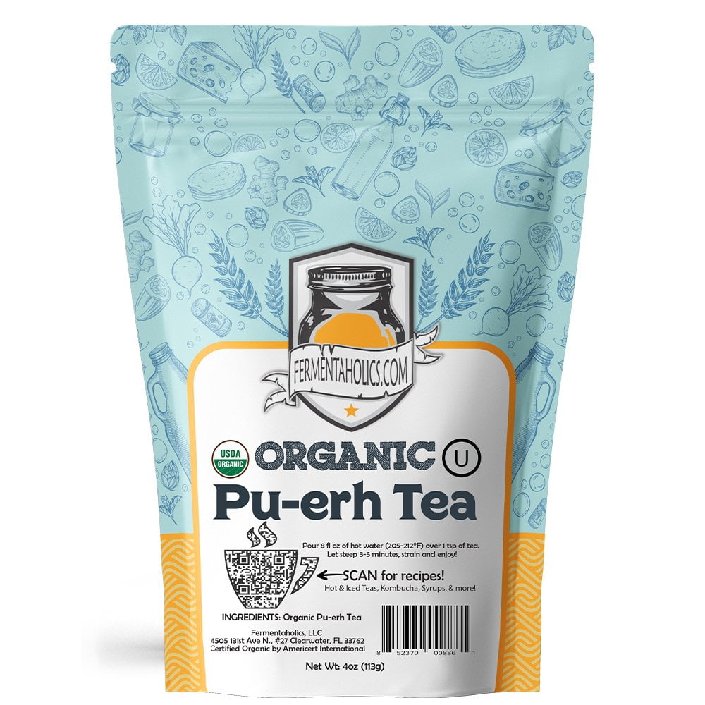 Organic Loose Leaf Pu-Erh Tea - Perfect for Kombucha Brewing - OU ...