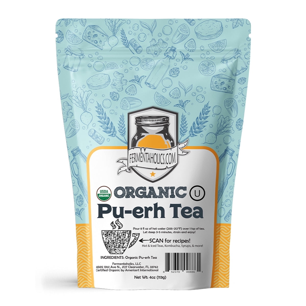 Organic Loose Leaf Pu-Erh Tea - Perfect for Kombucha Brewing - OU ...