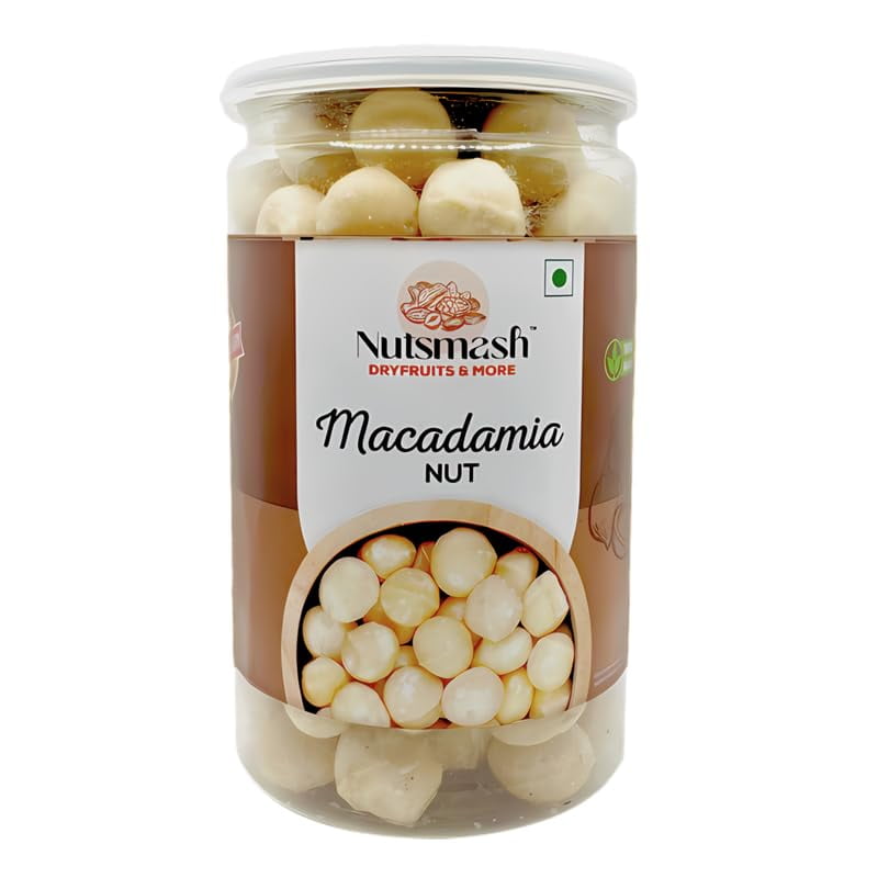 Organic Macadamia Nuts By Nutsmash 500gm, | Rich In Protein Fiber ...