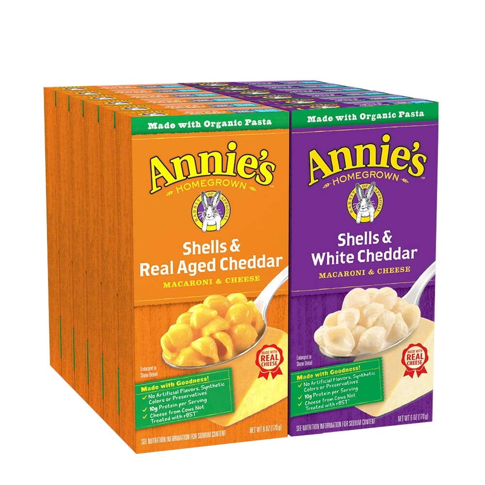 Organic Macaroni And Cheese Variety Pack, Shells & White Cheddar And ...