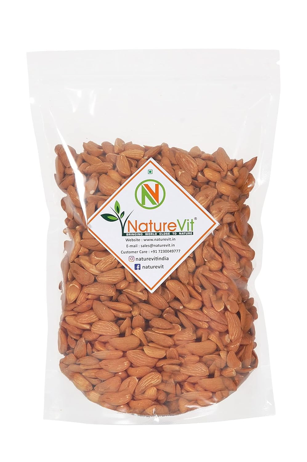 Organic Mamra Almonds Badam Giri By Nature Vit 1kg, | Rich In Protein ...