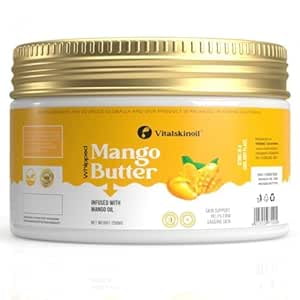 Organic Mango Butter and Mango Oil Lotion for Face, Body & Hair, Body ...