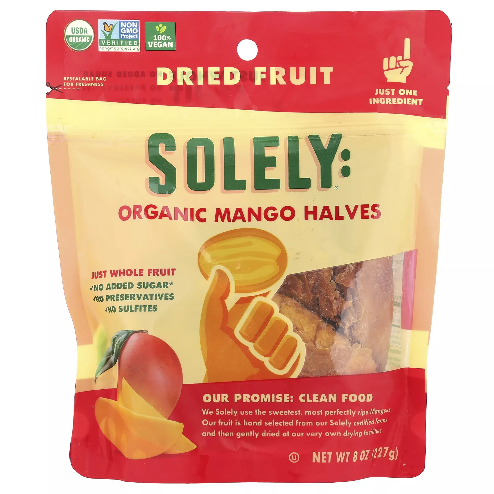 Organic Mango Halves, 8 oz (227g) – Dried Mango for a Sweet, Natural ...