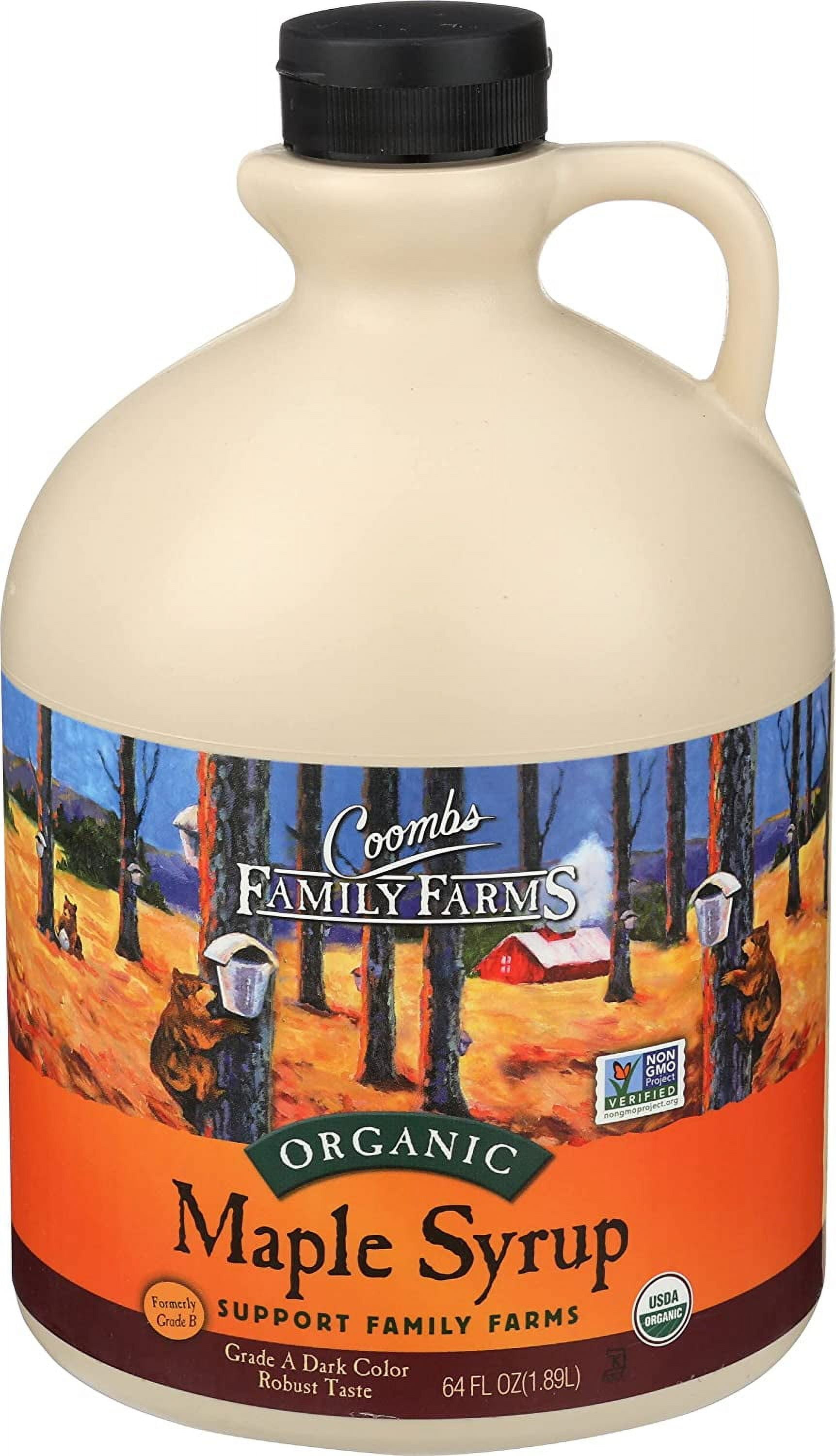Organic Maple Syrup, Grade A Dark Color, Robust Taste, 64 Fl Oz ...