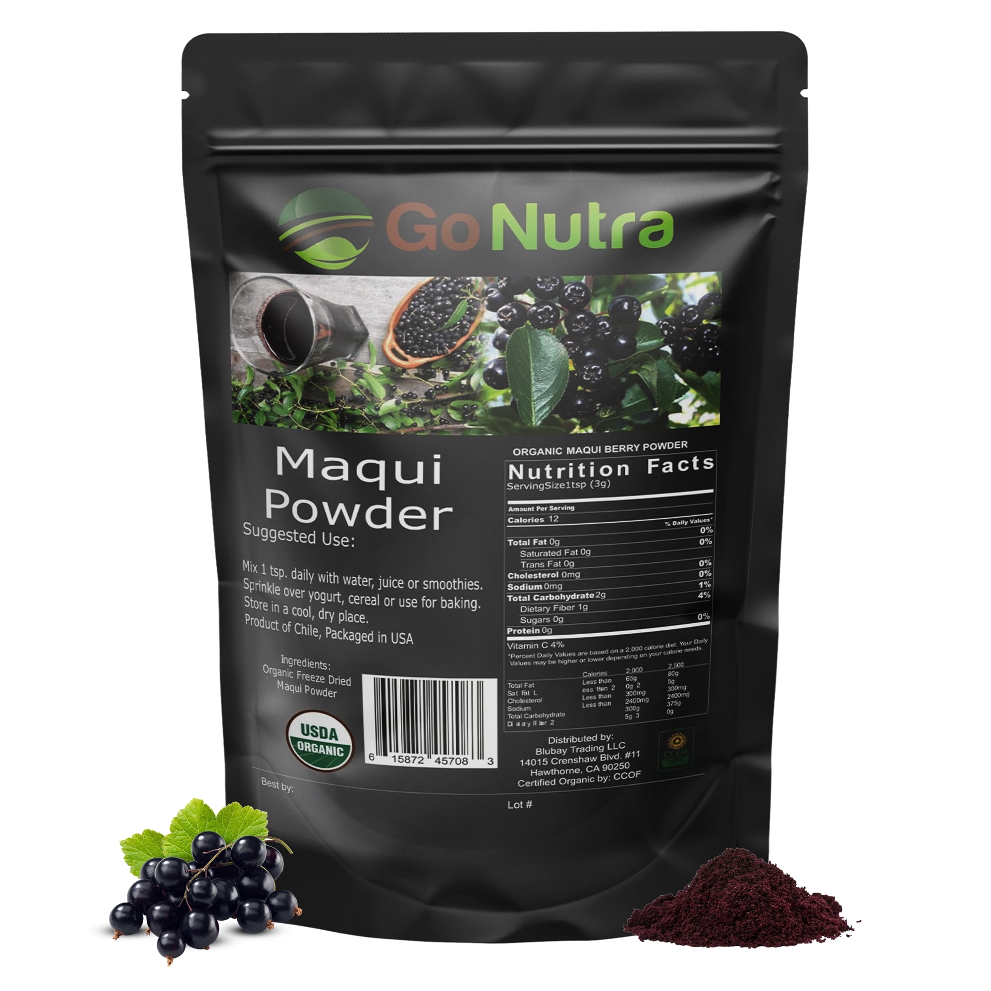 Organic Maqui Berry Powder 1lb - Freeze Dried Antioxidants Polyphenols ...