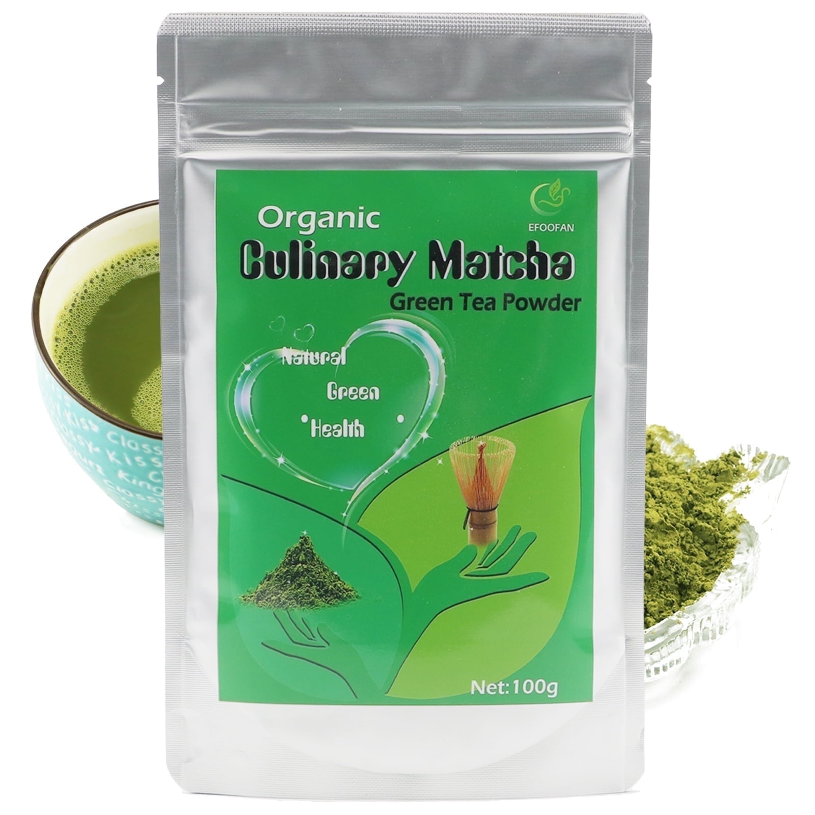 Organic Matcha Green Tea Powder Culinary Grade (3.53OZ), Suit for ...