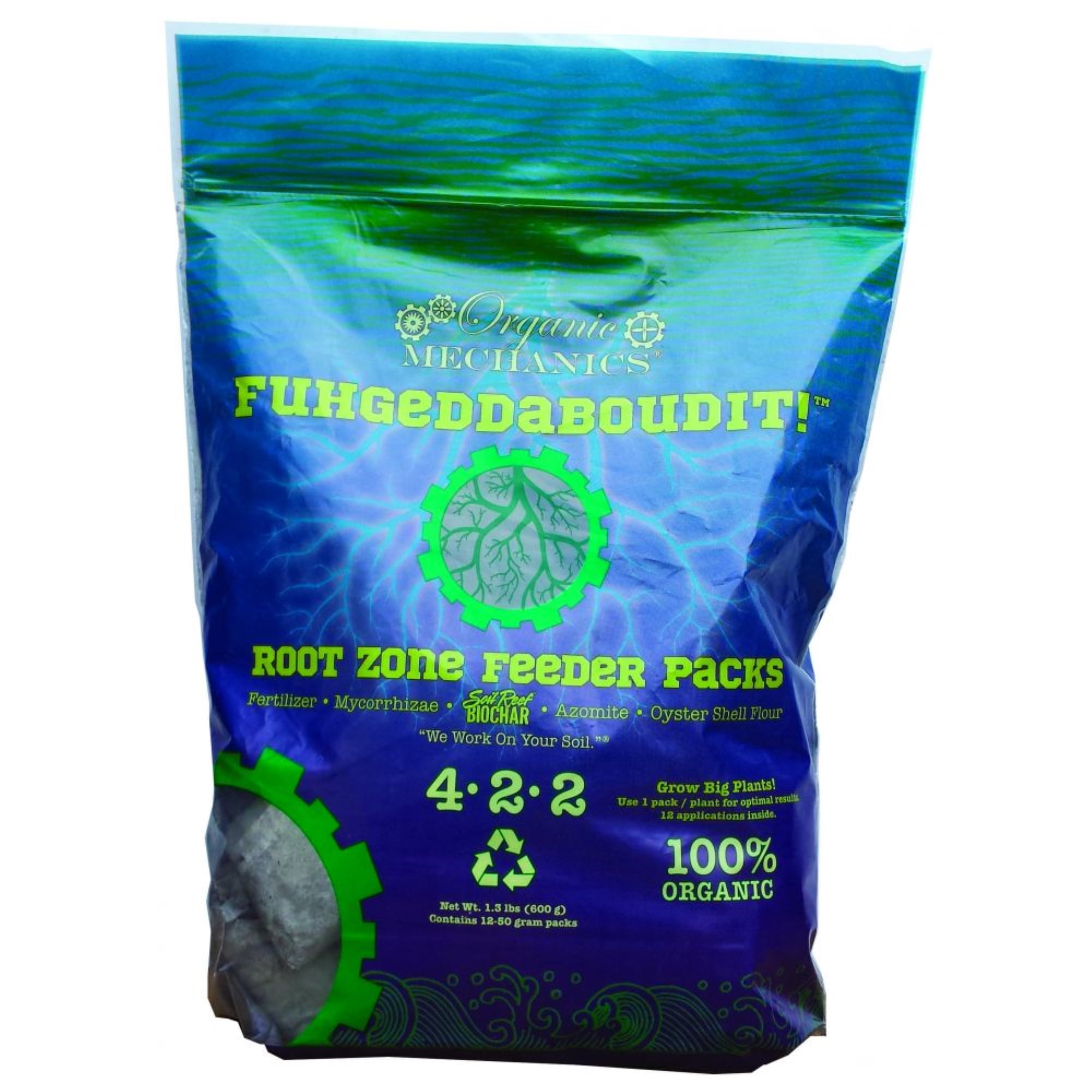 Organic Mechanics Fuhgeddaboutit! Root Zone Feeder 4-2-2 Packs (Pack of ...