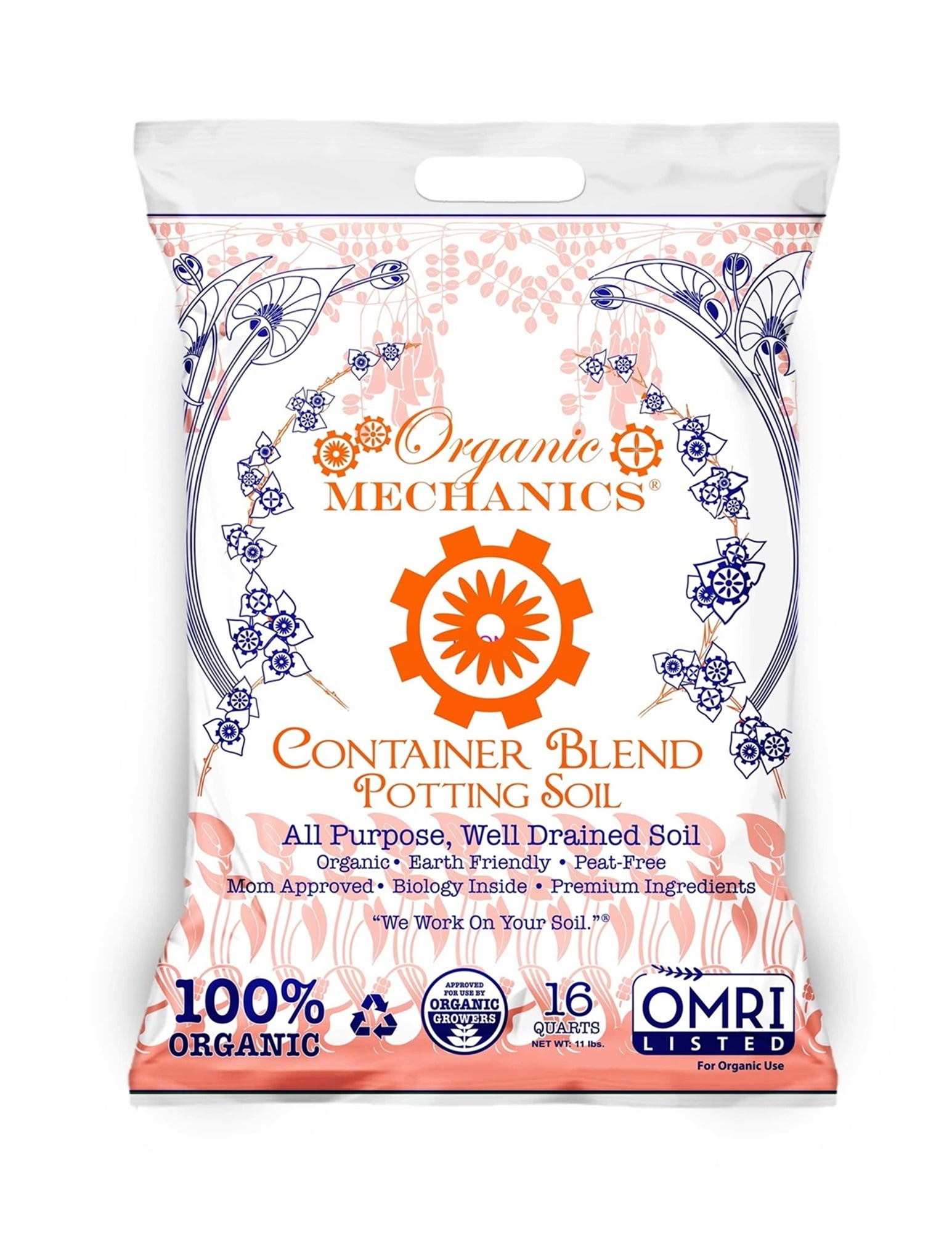 Organic Mechanics All Purpose Peat Free Container Blend Potting Soil ...