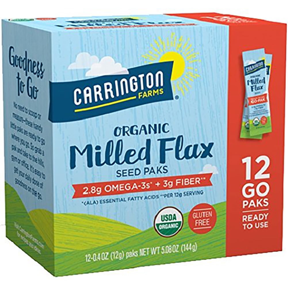 Organic Milled Flax Seed, Gluten Free, Usda Organic, 12 Count Easy ...