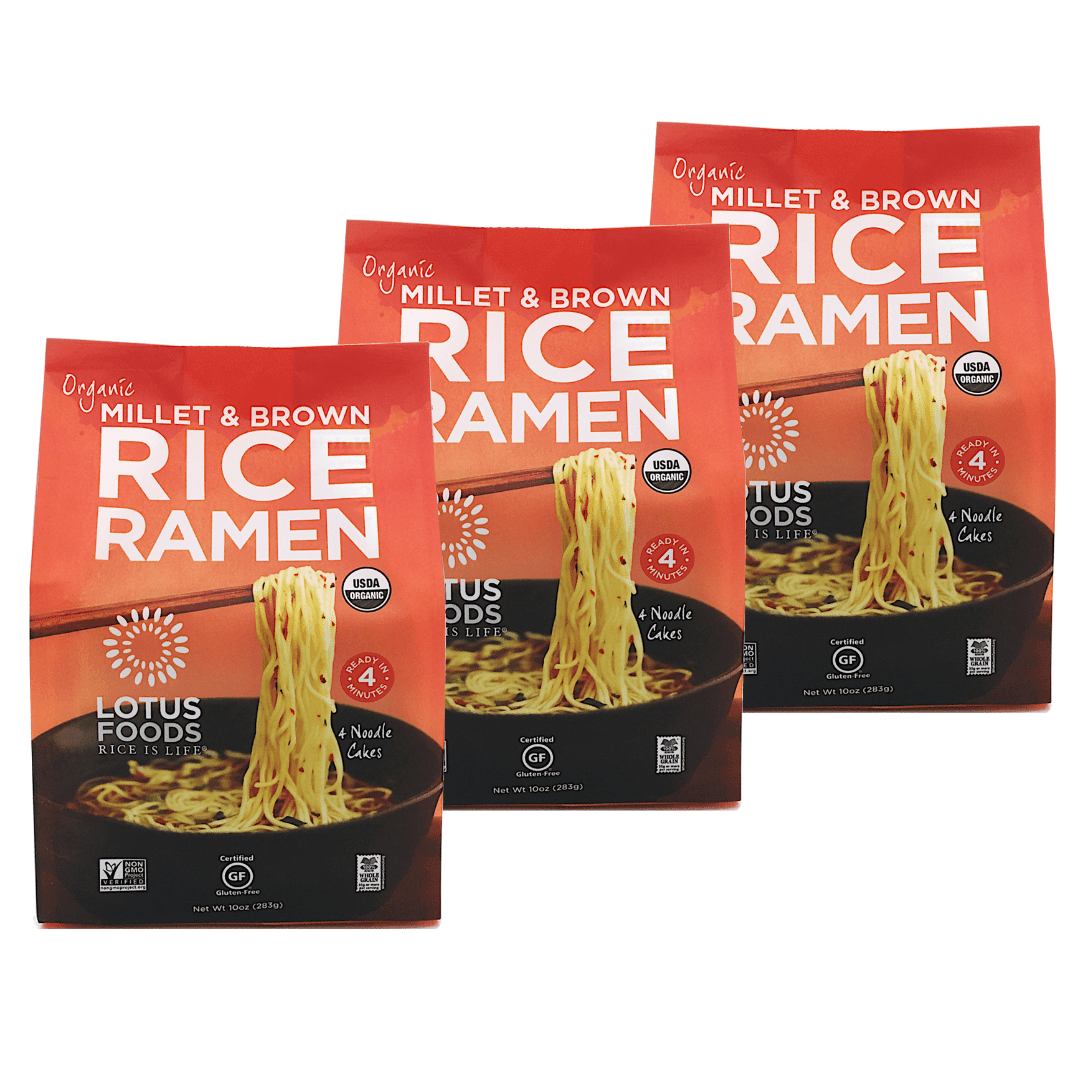 Organic Millet & Brown Rice Ramen 4-pack (PACK OF 3) - Walmart.com