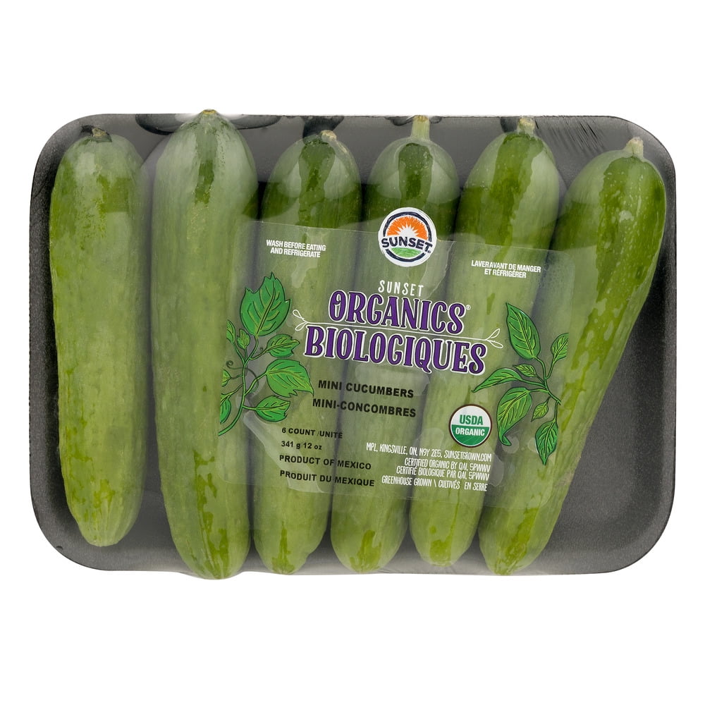 Organic Mini Cucumbers, 1 lb - Walmart.com