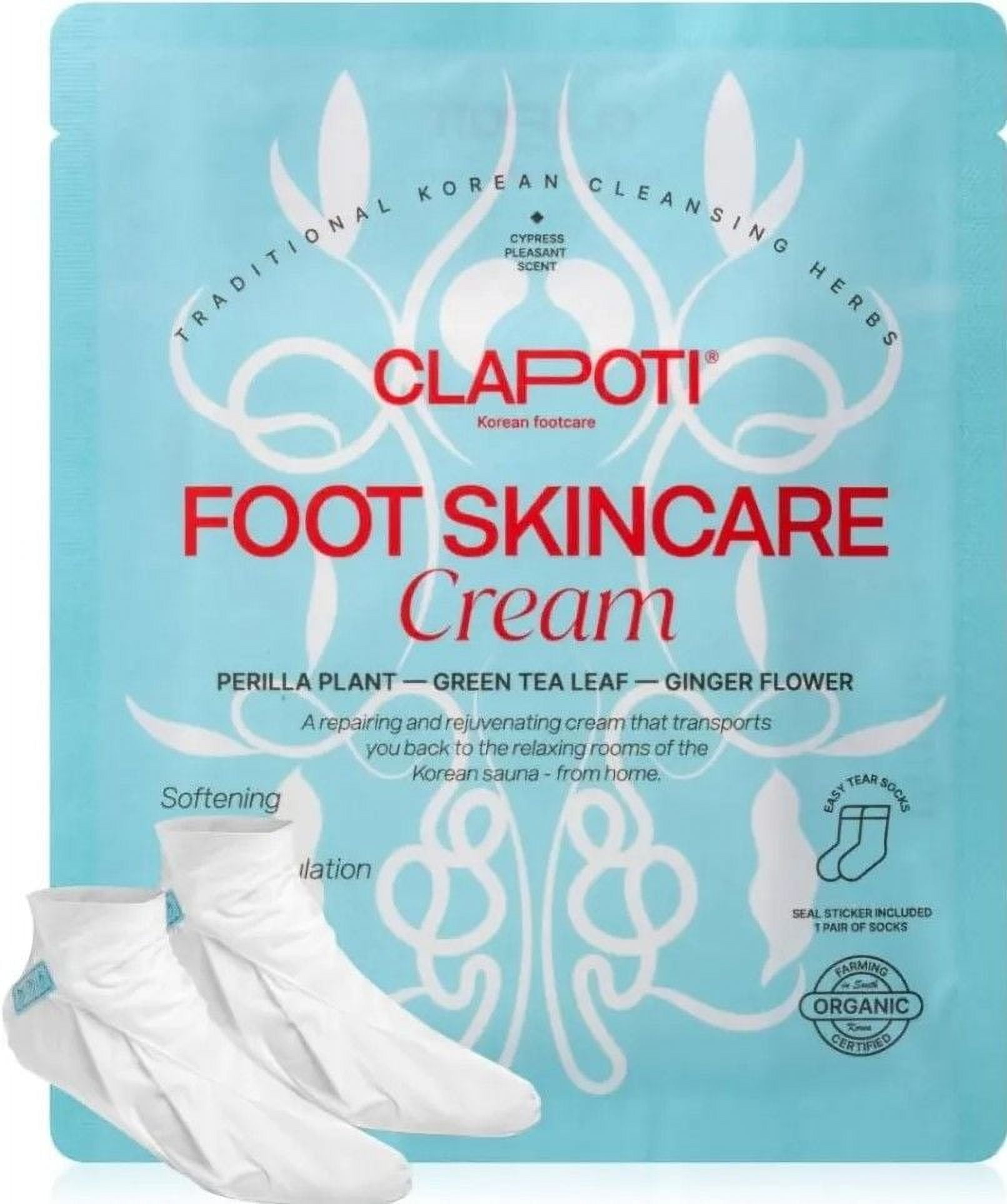 Organic Moisturizing Foot Masks | 1 Pack | Smooths Dry Soles & Tired ...