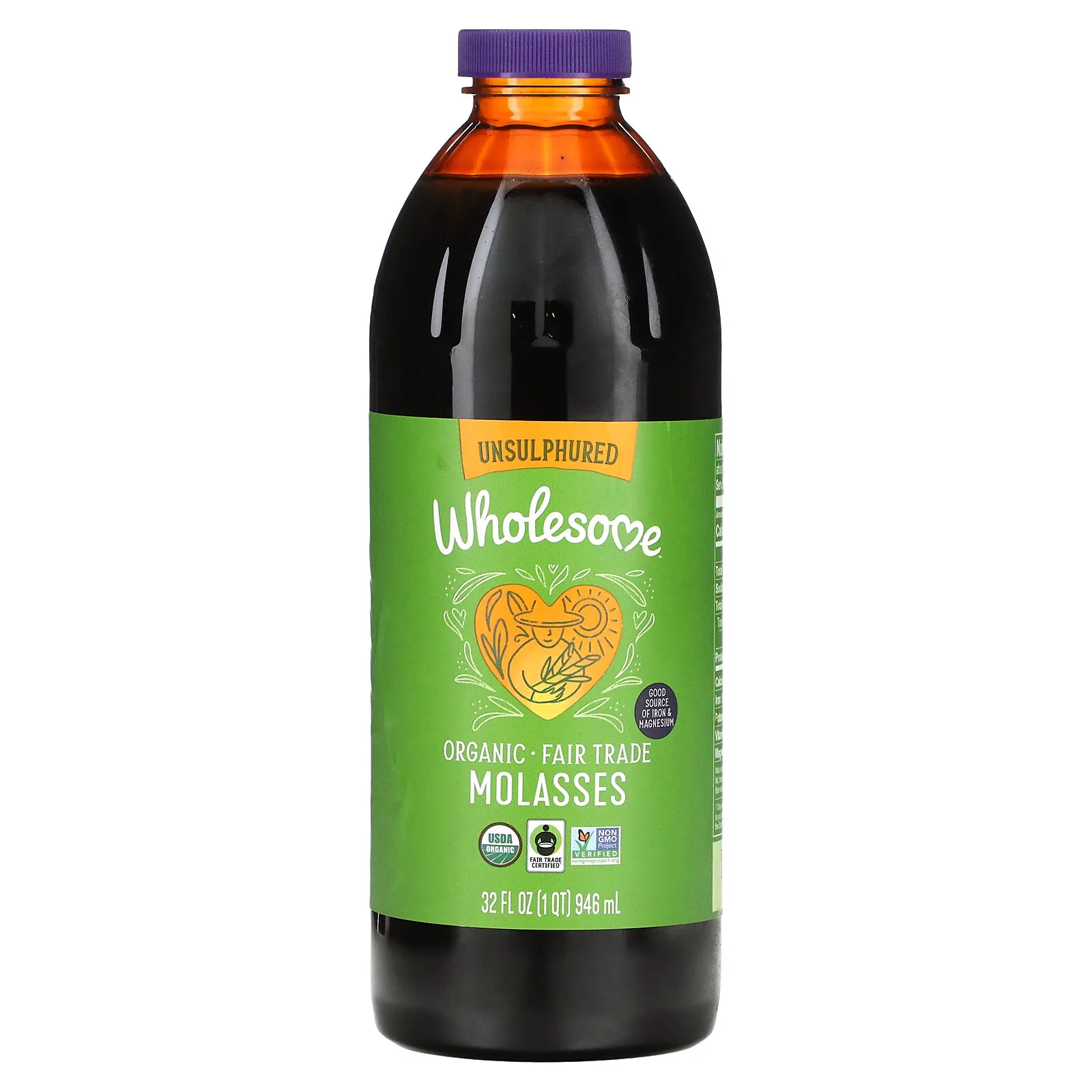 Organic Molasses, Unsulphured, 32 fl oz (946 ml) - Walmart.com