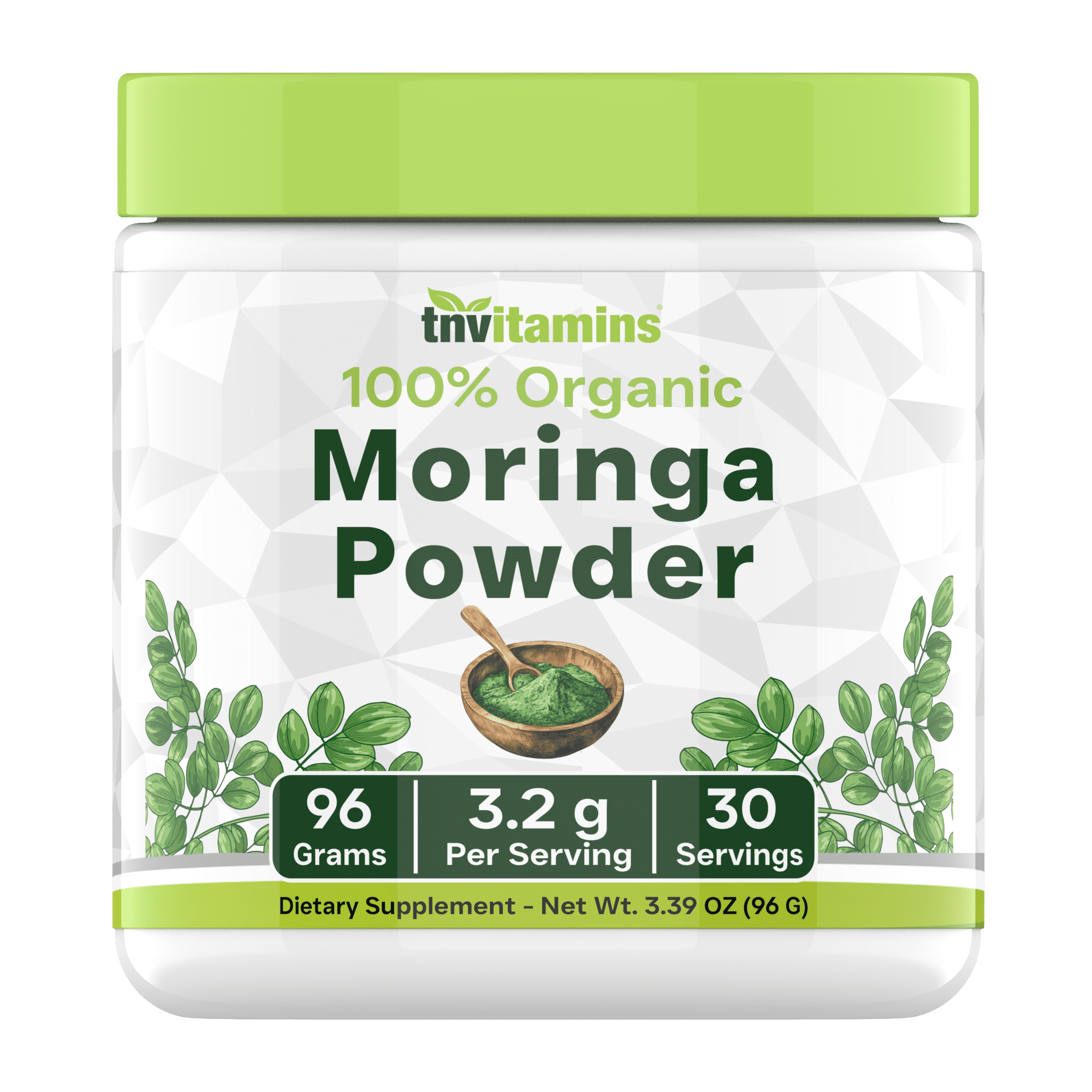 Organic Moringa Powder- Pure Moringa Leaf Superfood 96 Grams- 30 ...