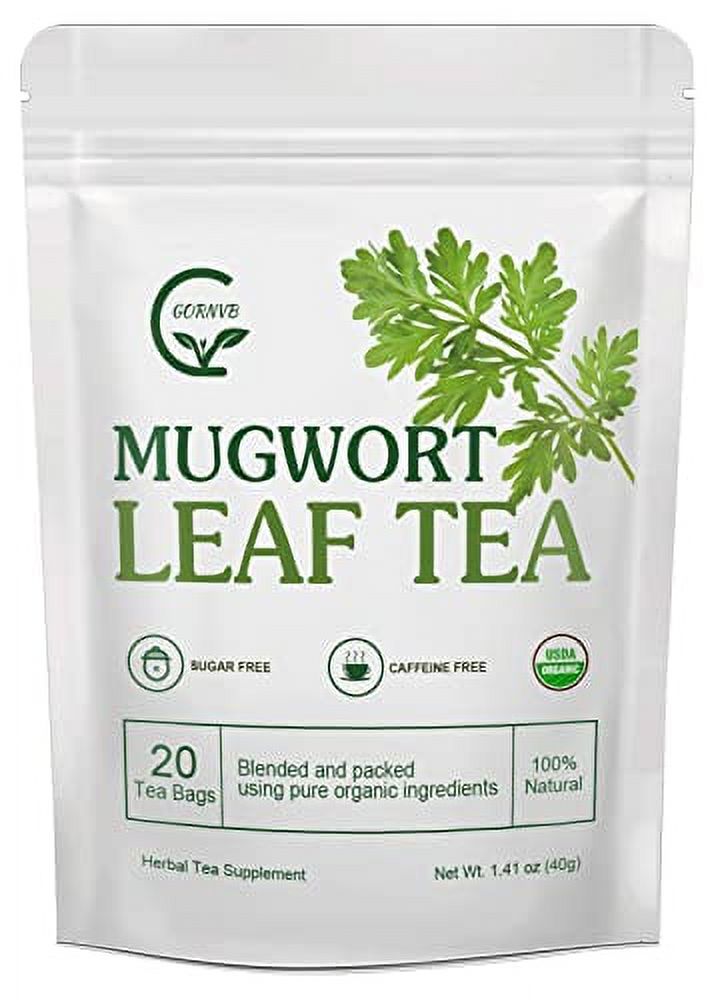 Organic Mugwort Tea Bags - Mugwort Herb Dried Leaves, Improve Sleep and ...
