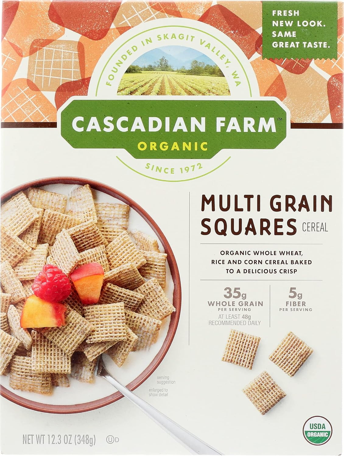 Organic Multigrain Squares Cereal, 12.3 OZ - Walmart.com