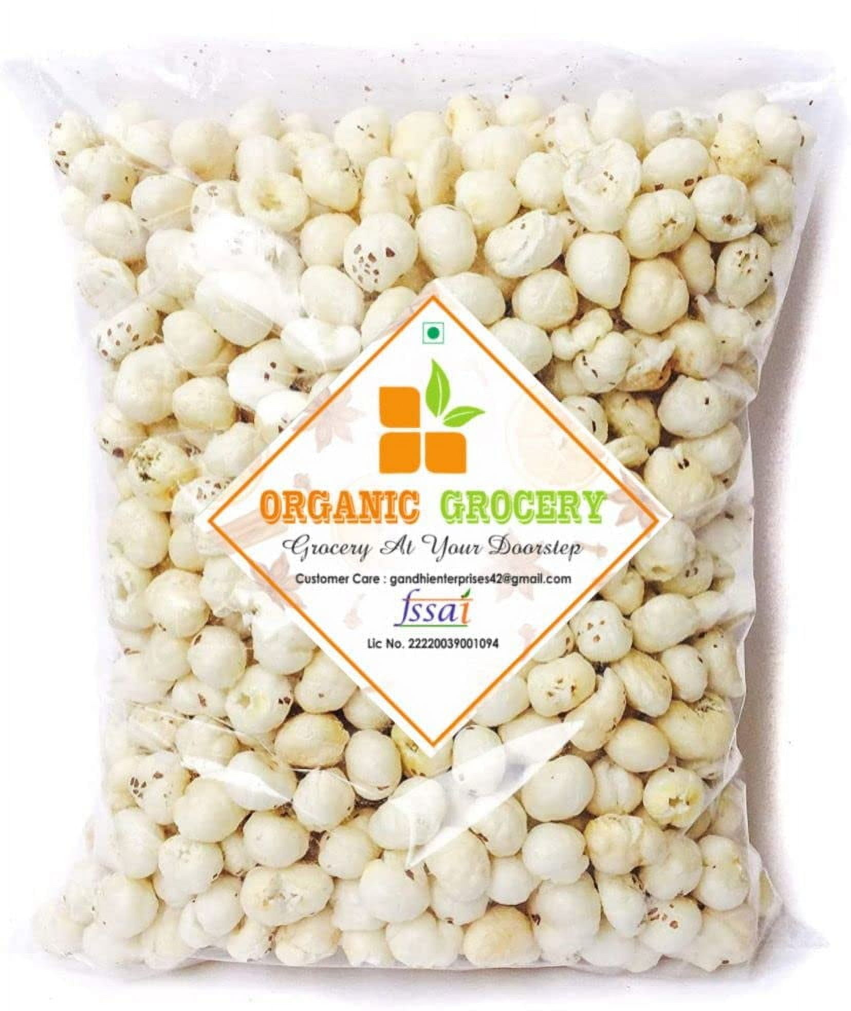Organic Natural Fox Nut (Phool Makhana) By Organic Grocery 250gm, | Delicious & Nutritious Snack ...